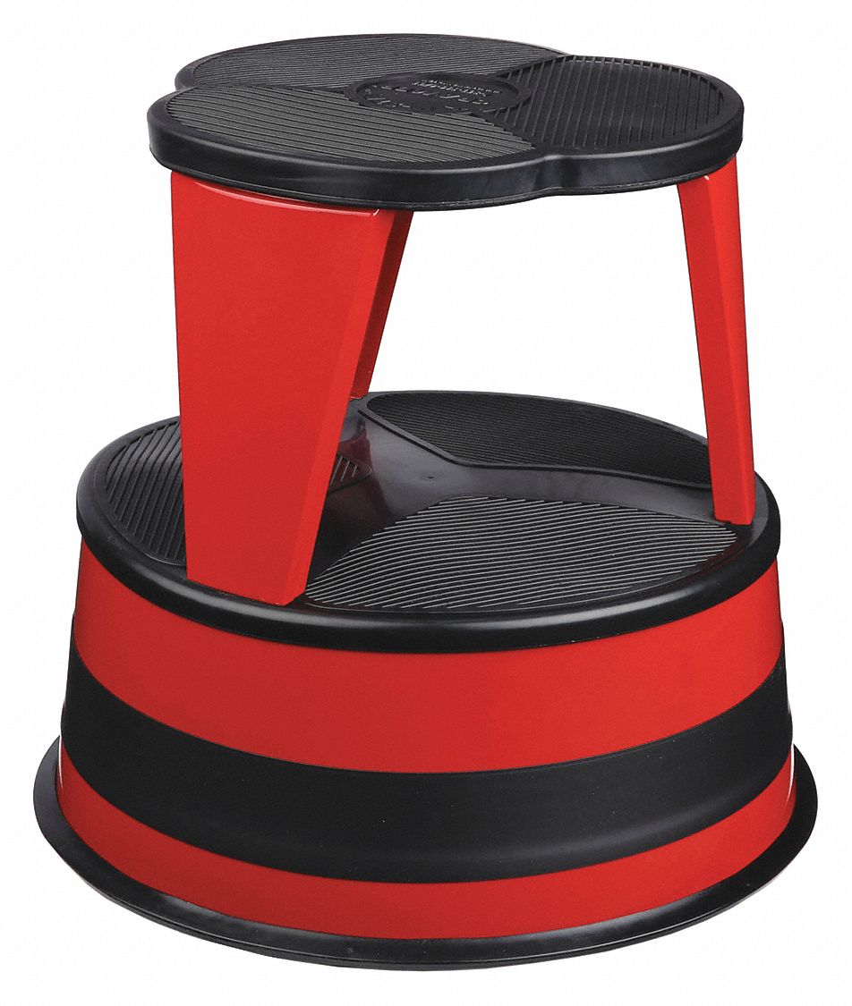 CRAMER, 14.5 in Overall Ht, 350 lb Load Cap, Step Stool - 9WZF7|1001-43 ...