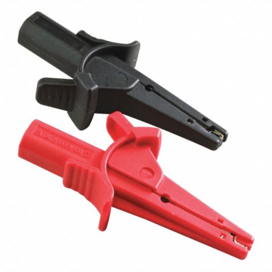 EXTECH, CAT III 1000V, Nickel Plated Steel, Alligator Clip - 9XD25 ...