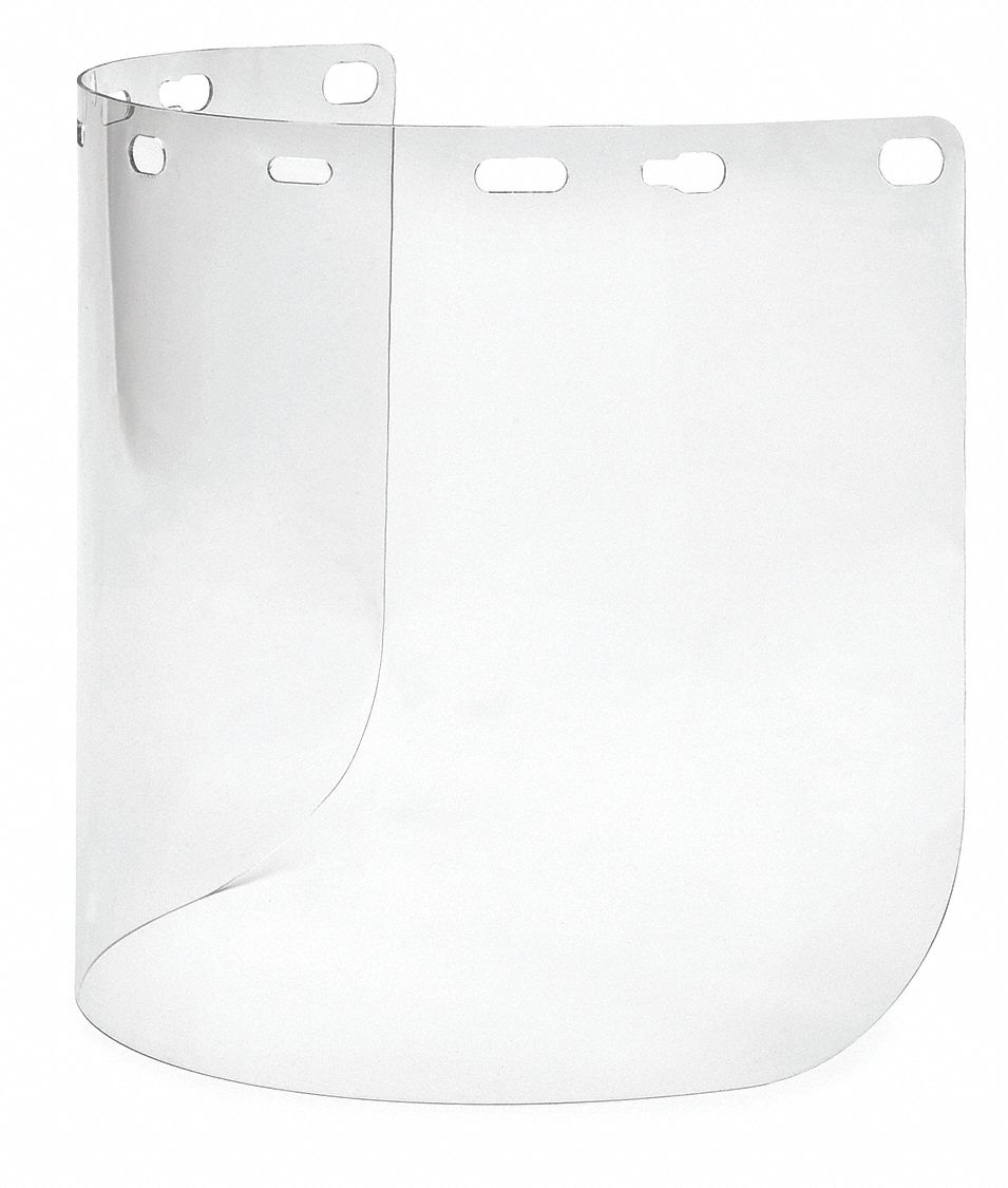 ELVEX, 15 1/2 in Overall Wd, 8 in Overall Ht, Face Shield Visor - 9XE89 ...