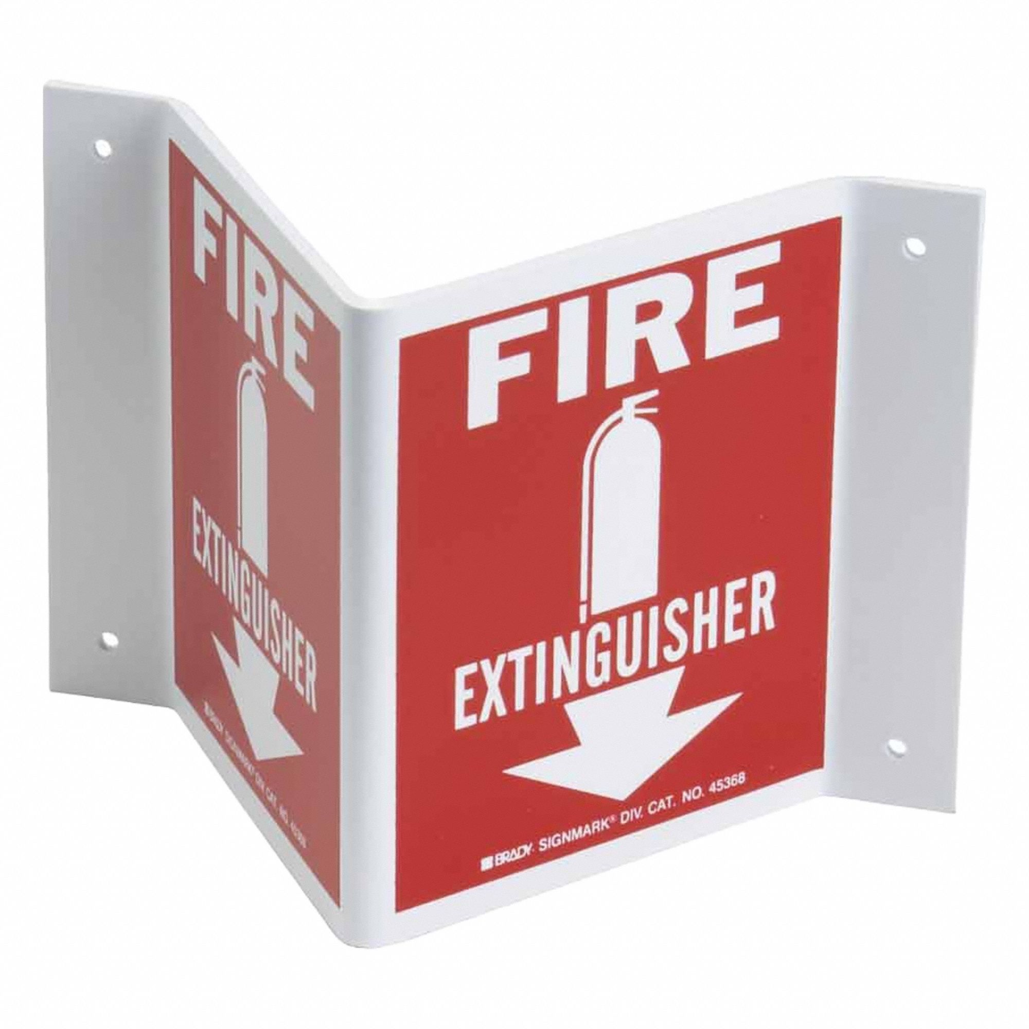 HIGH VISIBILITY SIGN V Fire - Grainger