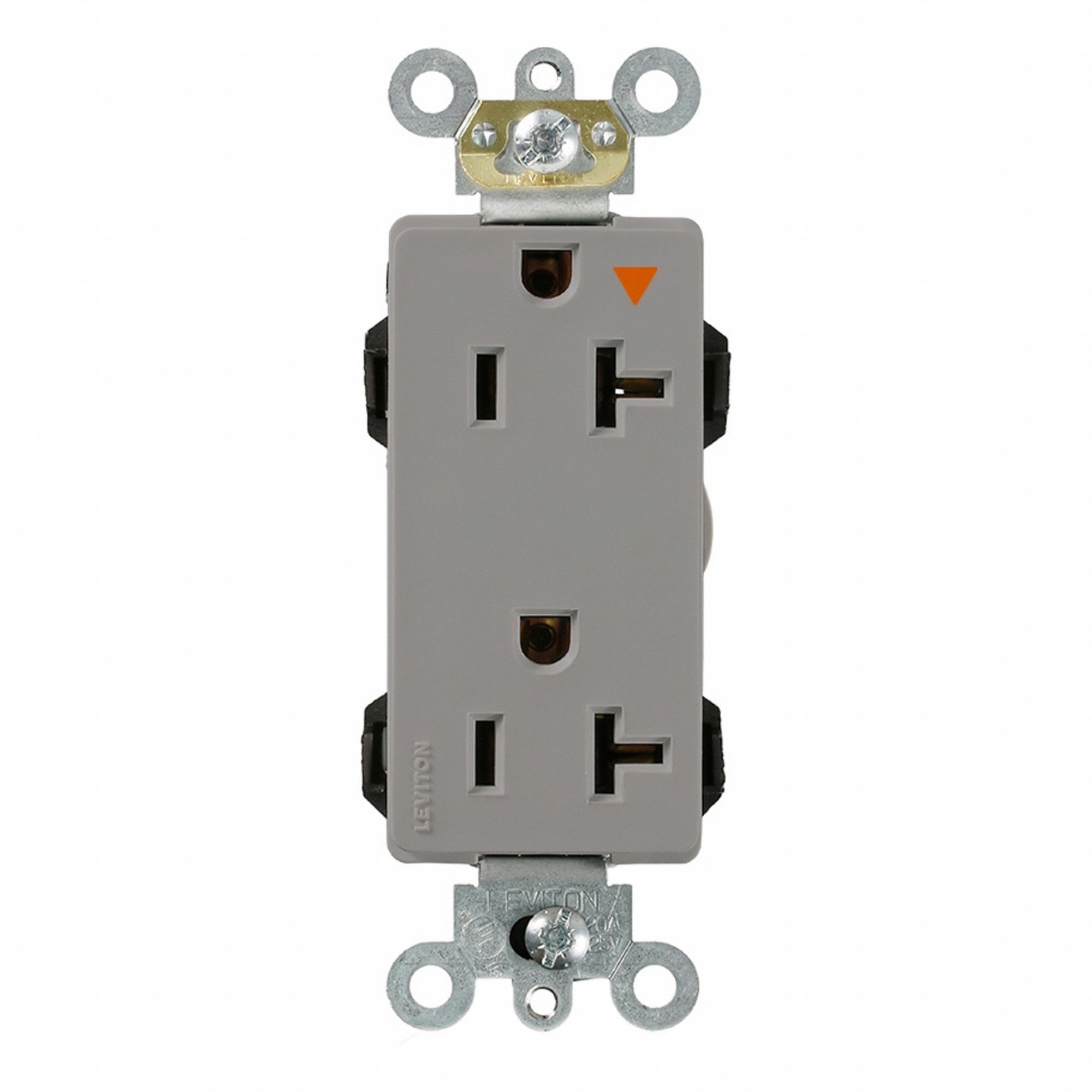 Lev-Lok DPl IG Dup 20A 125V Self-Gr Gry - Grainger