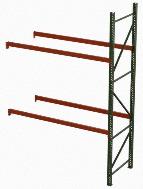 HUSKY RACK & WIRE, 99 in x 42 in x 16 ft, 16 ga Beams, Pallet Rack Add ...