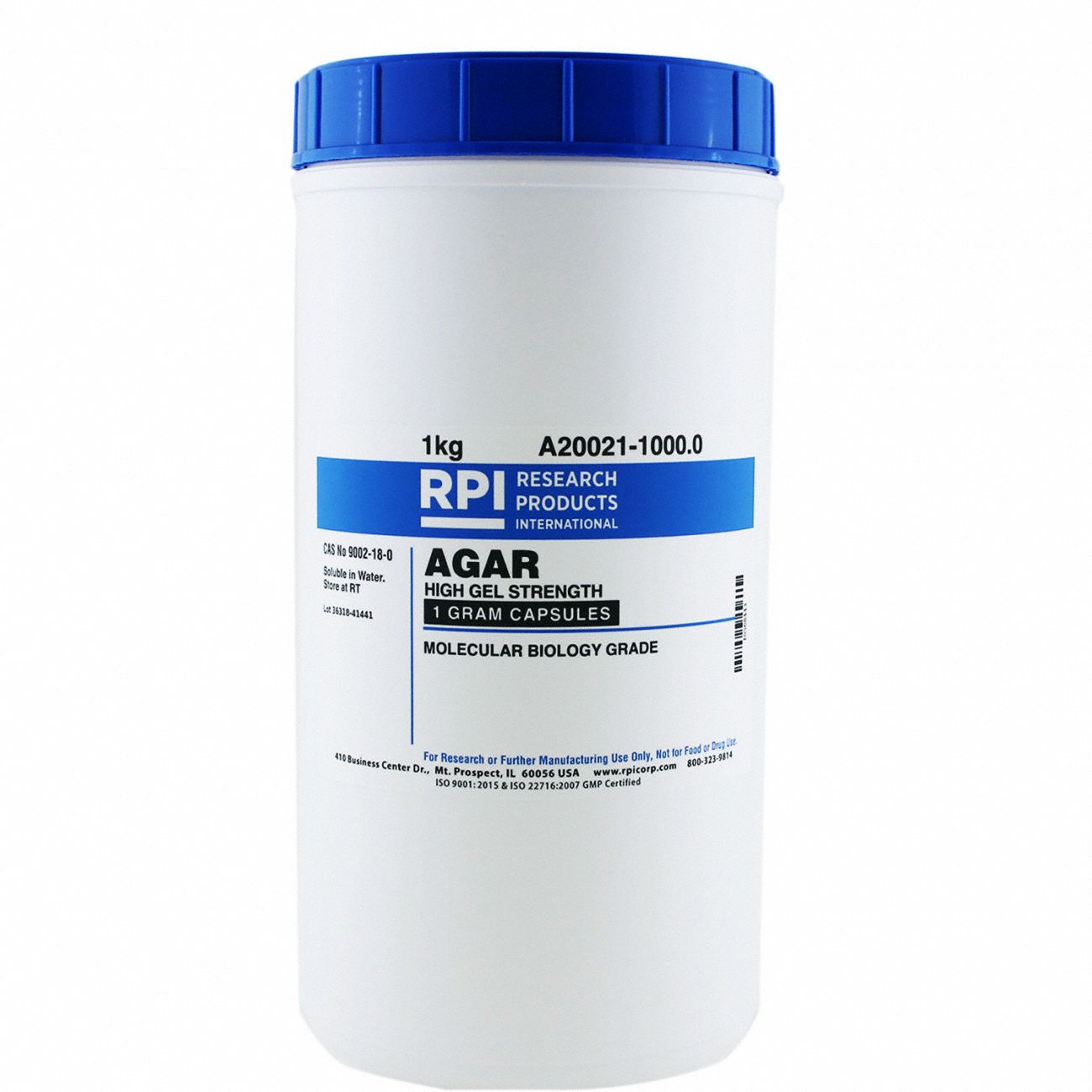 Lab, 1 kg, Agar - High Gel Strength - 31FW14|A20021-1000.0 - Grainger
