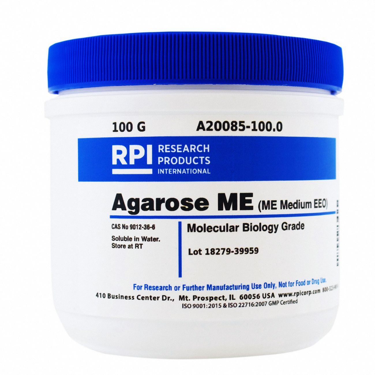 Lab, 100 g, Agarose - Medium EEO - 30UC85|A20085-100.0 - Grainger