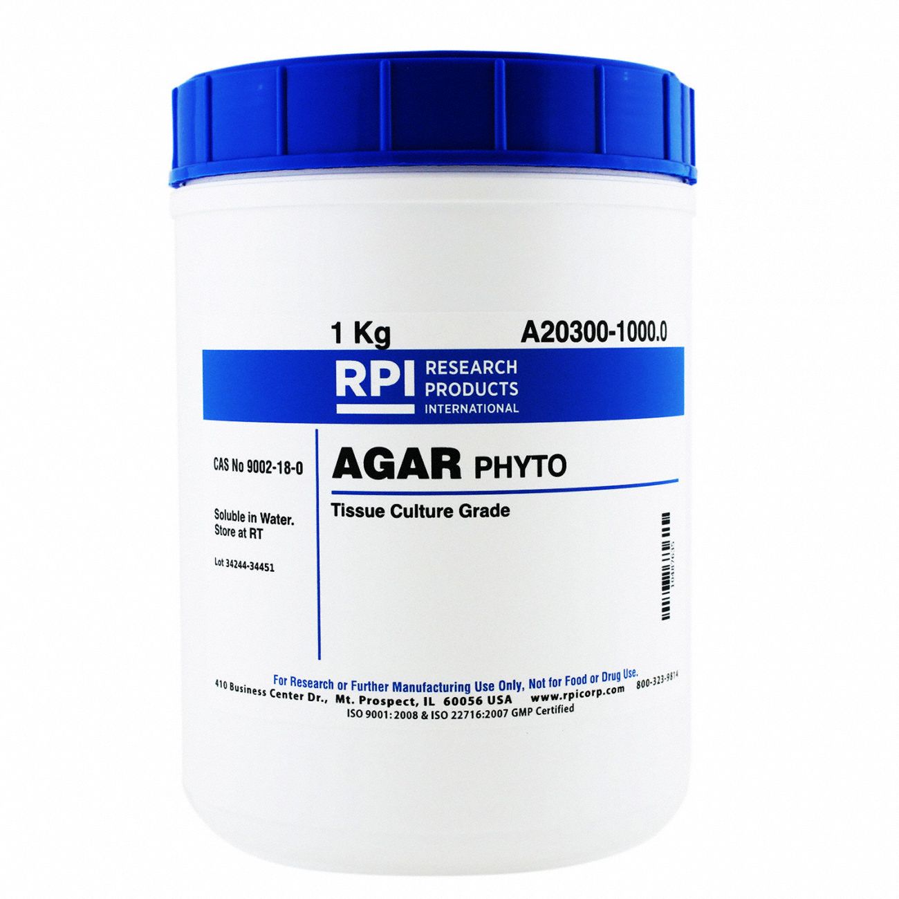 Lab, 1 kg, Agar - Phyto - High Gel Strength - 30UD01|A20300-1000.0 ...