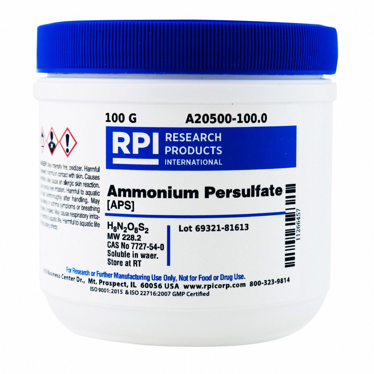 Lab, 100 g, Ammonium Persulfate - 30UD07|A20500-100.0 - Grainger