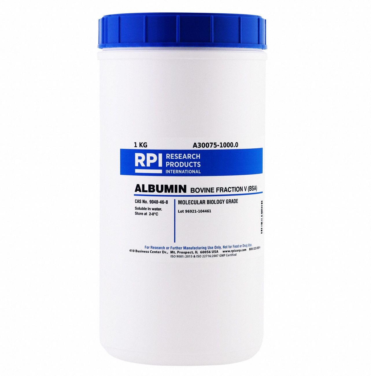 Lab, 1 kg, Albumin, Bovine Fraction V (BSA) - 31FW35|A30075-1000.0 ...