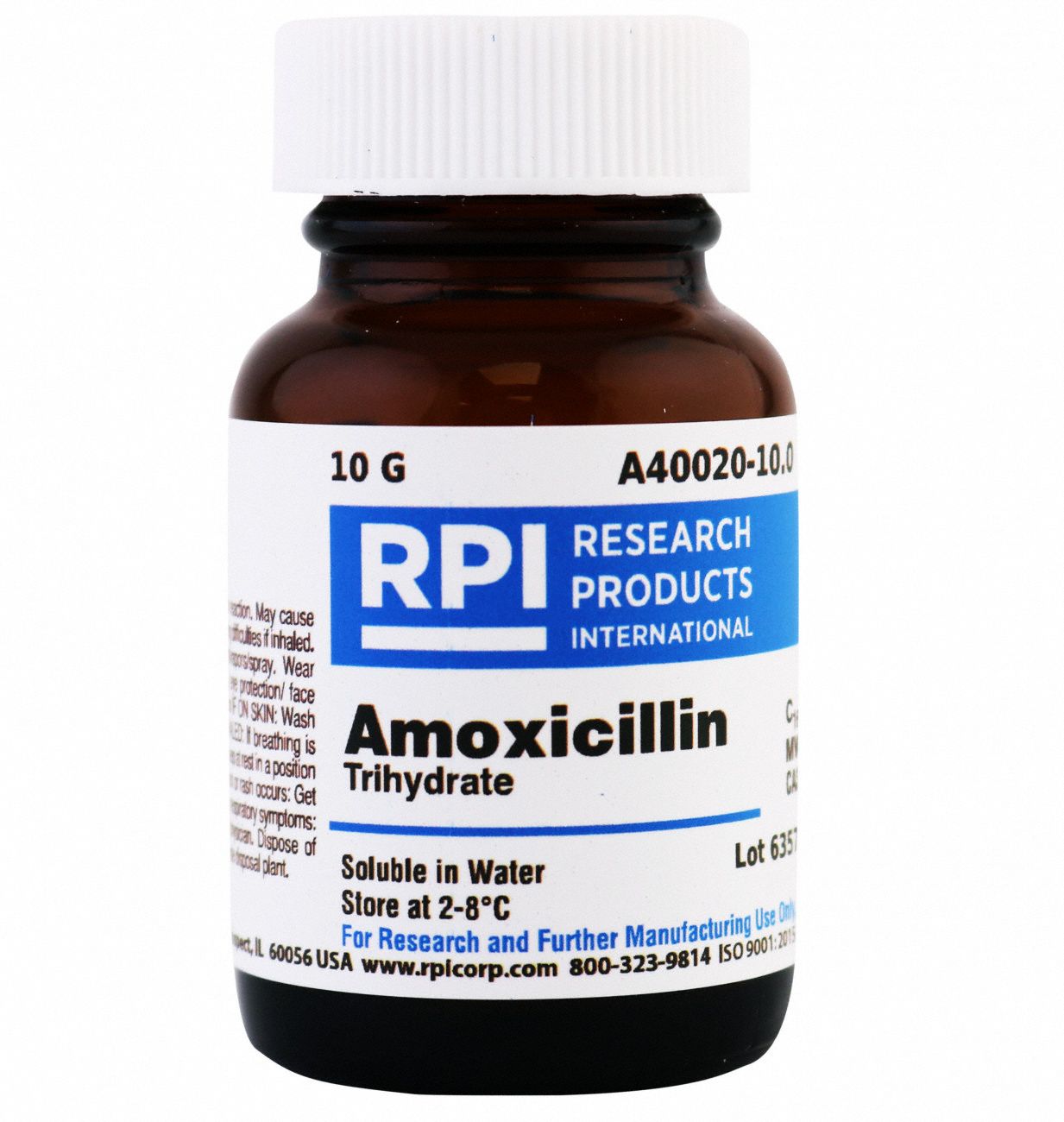 USP, 10 g, Amoxicillin Trihydrate - 30TX12|A40020-10.0 - Grainger