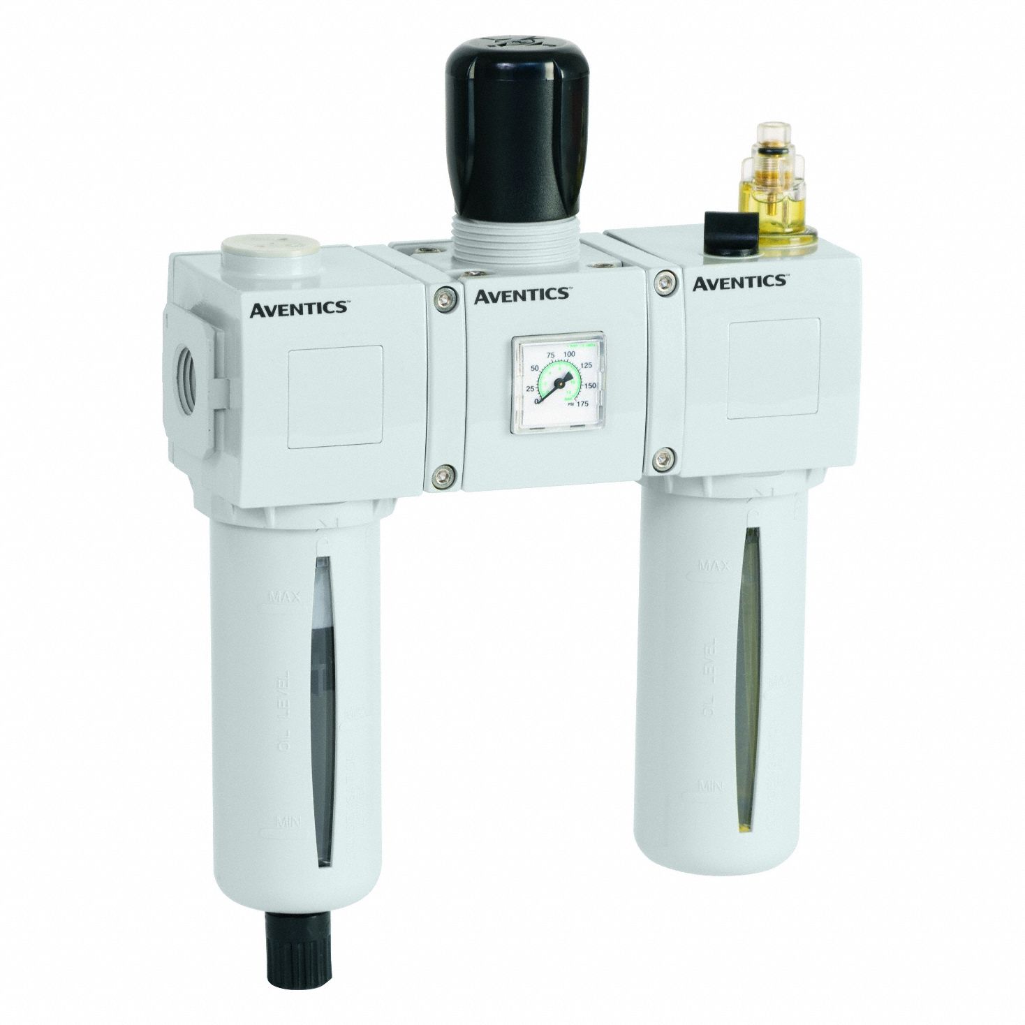 NUMATICS, 1/4 in NPT, 1,250 lpm, Filter/Regulator/Lubricator Assembly ...