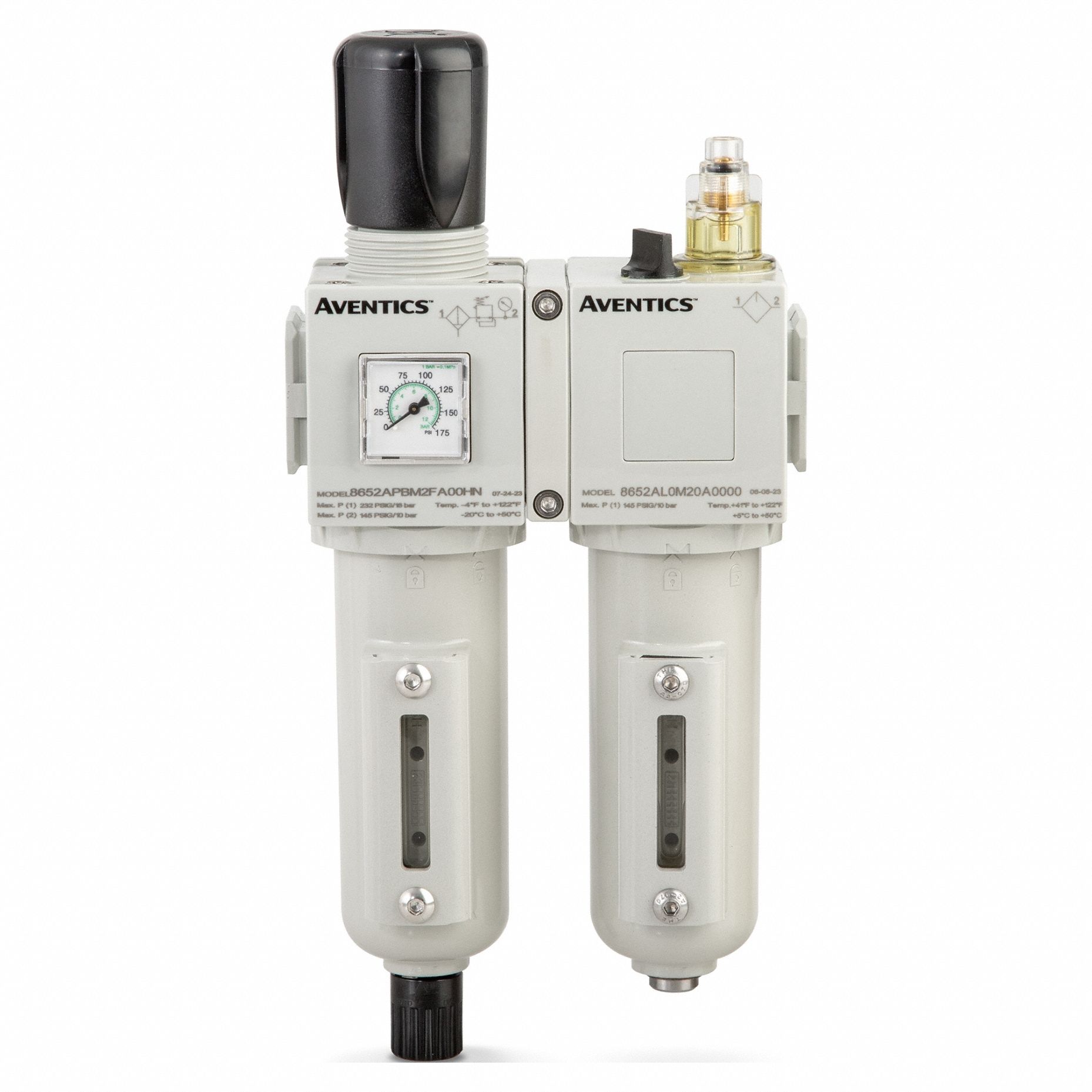 NUMATICS, 1/4 in NPT, 2,780 lpm, Filter Regulator Assembly - 806HC3 ...