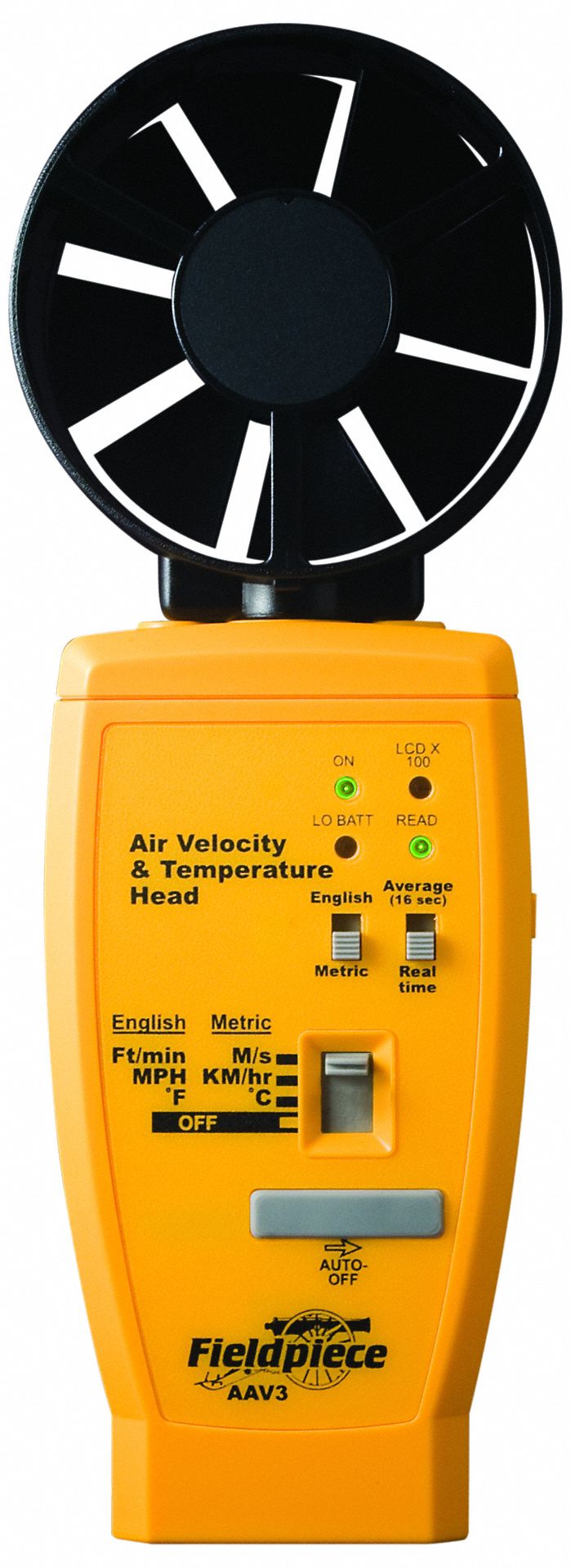 FIELDPIECE, Air Velocity/Relative Humidity/Temp, Under 100 fpm, Air ...