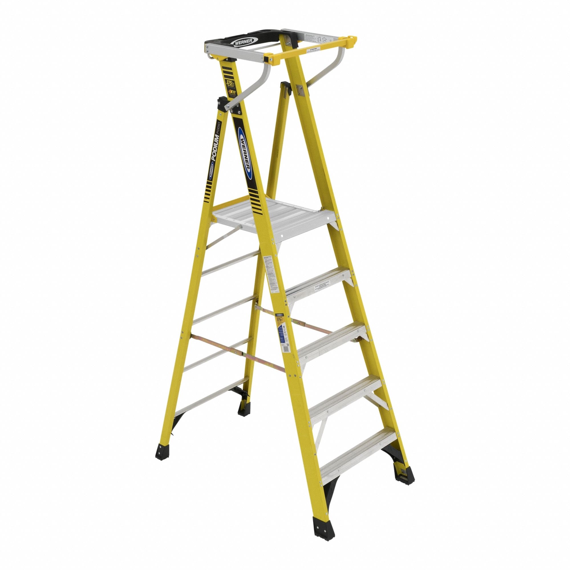 WERNER, For Podium Stepladders, 4.8 in Overall Ht, Podium Gate - 458T05 ...