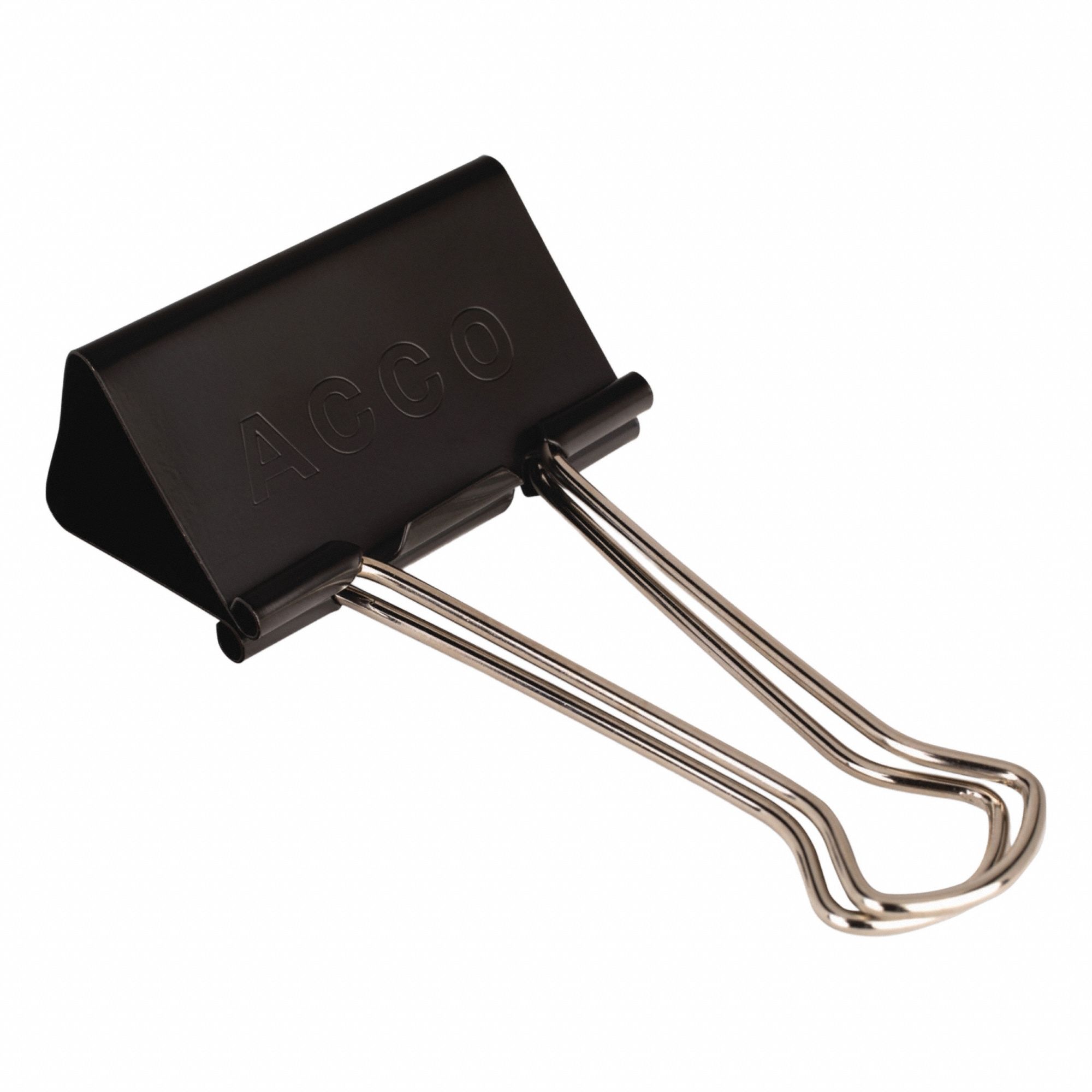 ACCO, Plastic/Steel, Black, Binder Clip - 23K169|ACC72100 - Grainger