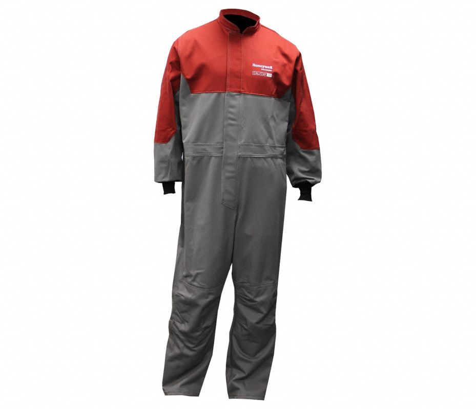 HONEYWELL SALISBURY Overol,Gris/Rojo,38" L de la Manga,XG - 56PH46 ...