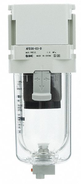 SMC, Water Separator, 3/8 in NPT, Compressed Air Filter - 807FD6|AFD30 ...