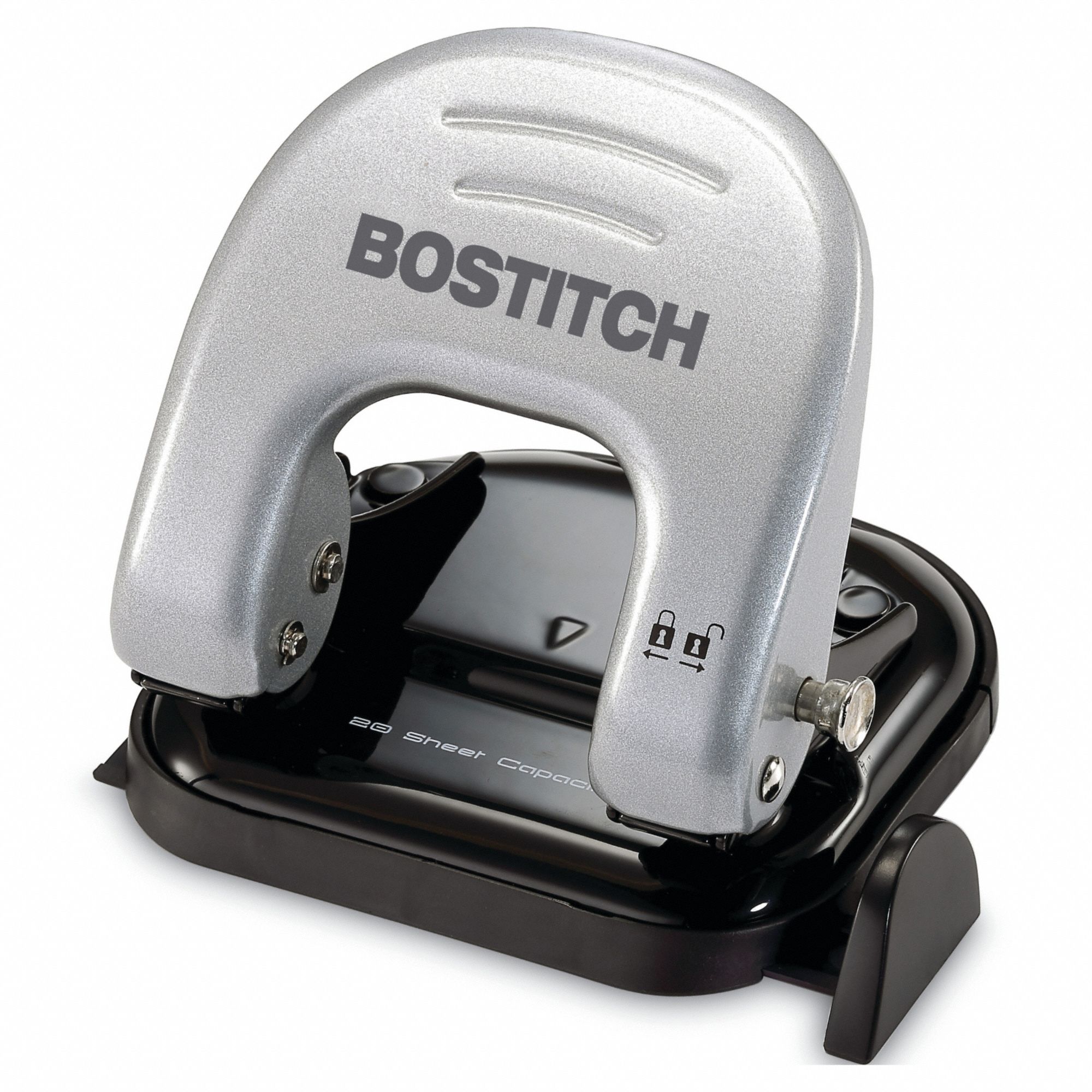 PAPERPRO, 20 Sheet Capacity, 2 Holes Punched, Manual Paper Hole Punch ...