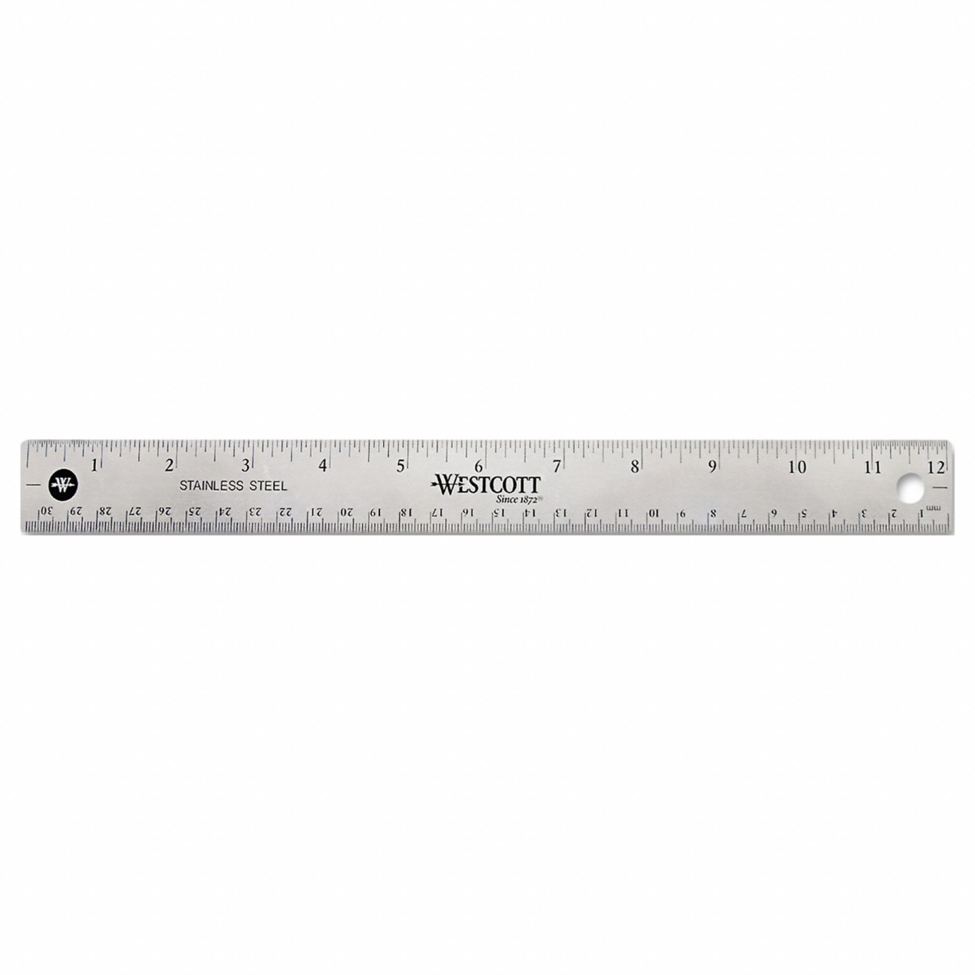 Ruler,Stainless Steel,12" - Grainger
