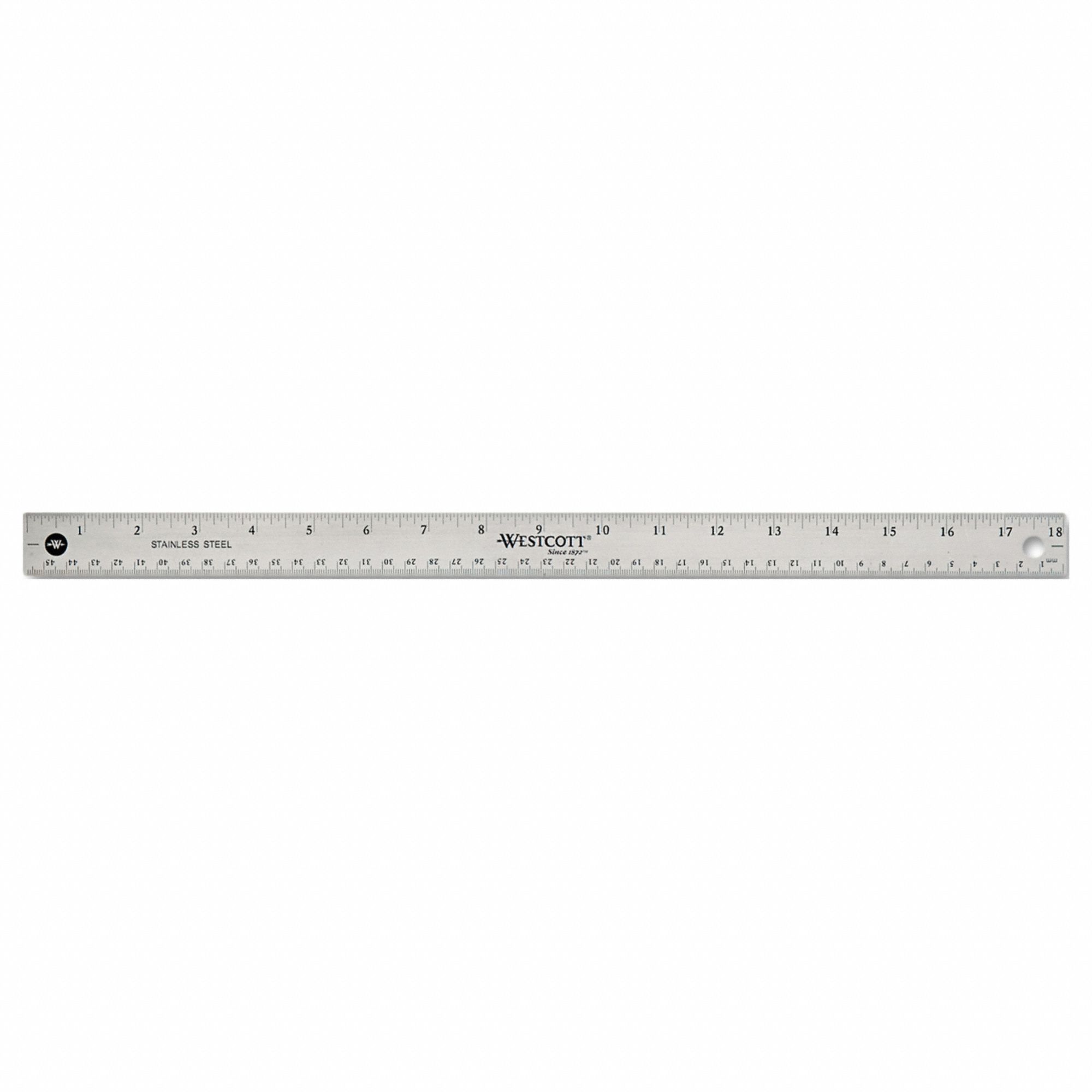 Ruler,Stainless Steel,18" - Grainger