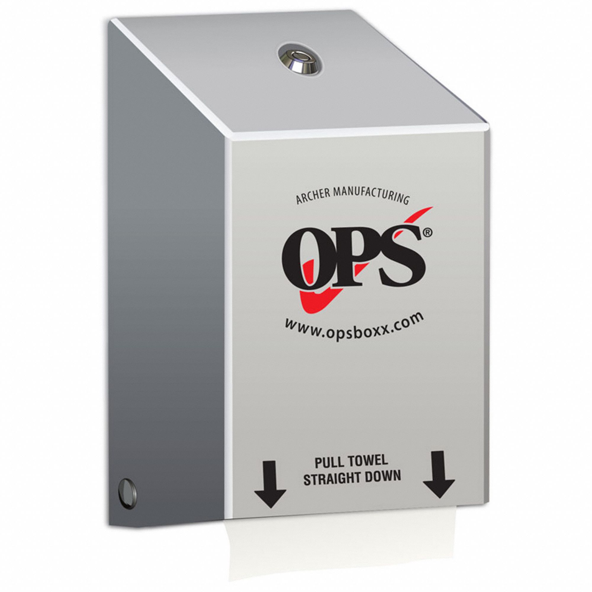 OPS PAPER TOWEL DISPENSER, MULTIFOLD, STAINLESS STEEL, SILVER, OPS, 10 ...