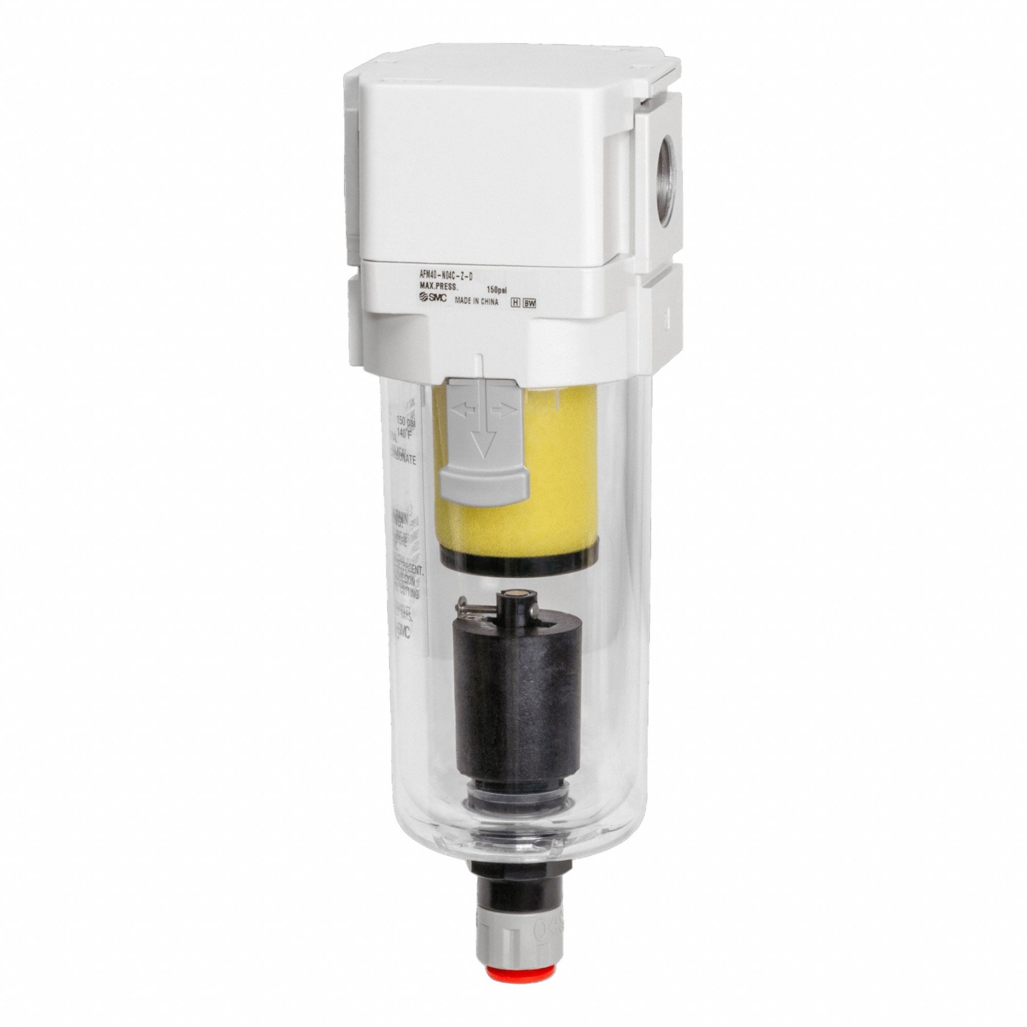 SMC, Water Separator, 1/2 in NPT, Compressed Air Filter - 807FG0|AFM40-N04C-Z-D - Grainger