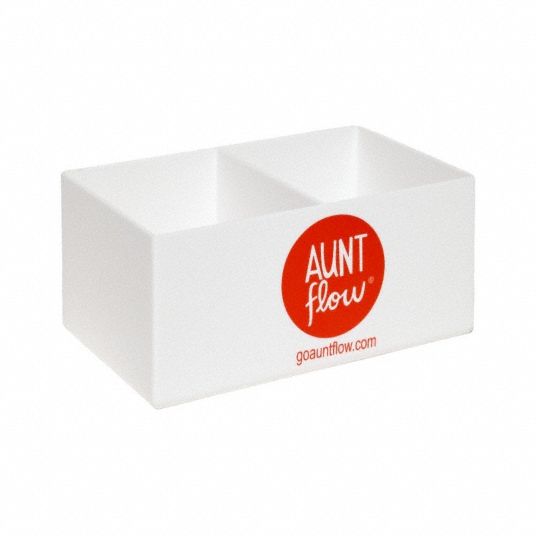 AUNT FLOW, White, Plastic, Sanitary Napkin and Tampon Display Box ...