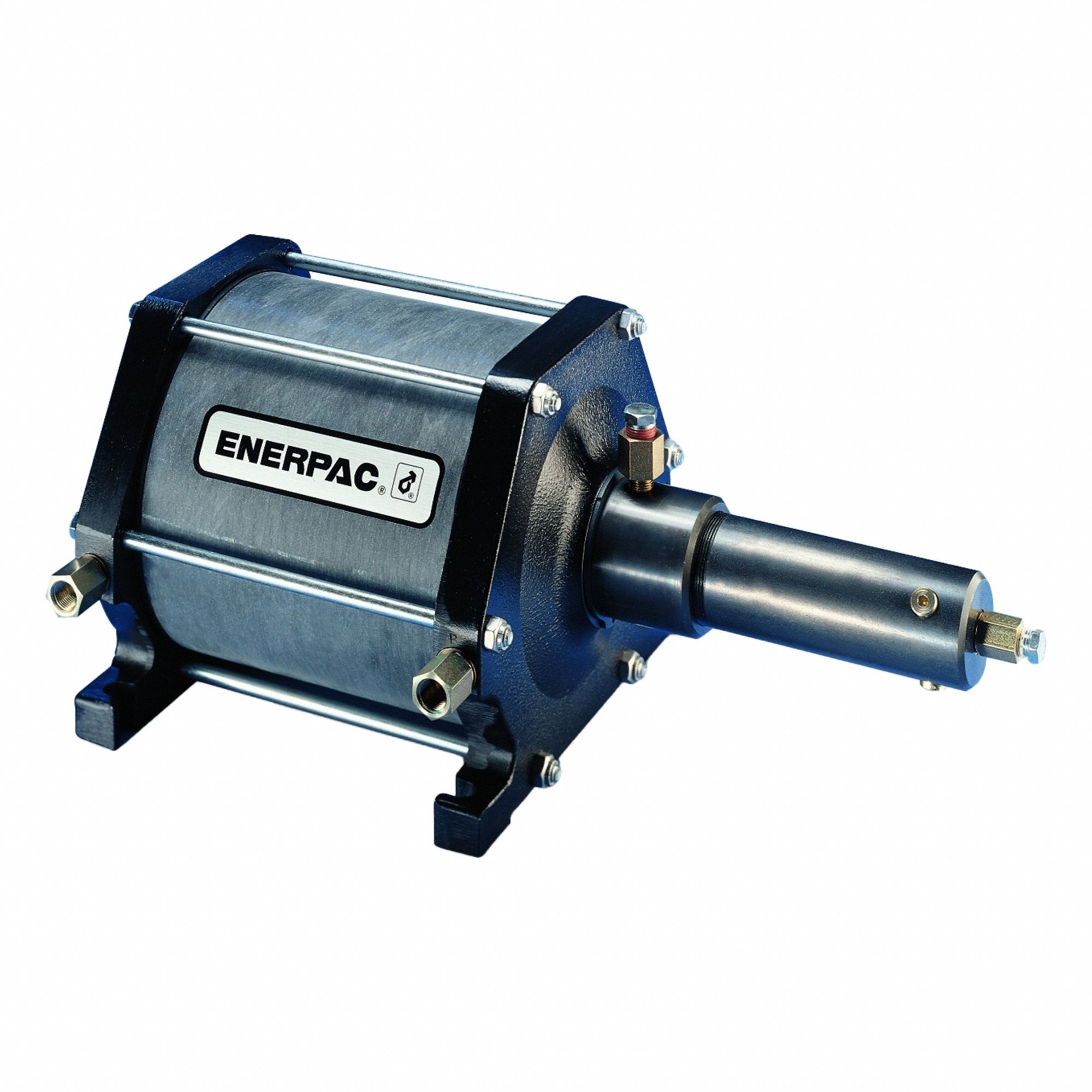 ENERPAC, 6.1 cu in Oil Volume per Stroke, 1:46, Air Hydraulic Booster ...