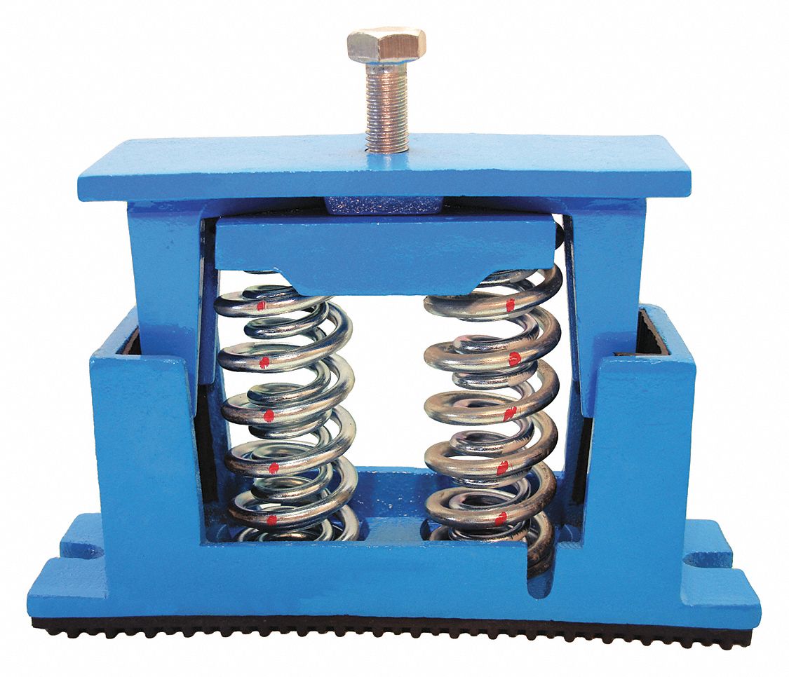 ANDRE ISOLATOR, SEISMIC SPRING, LOAD CAP 1662 LB, M16 BOLT, BUE/LIGHT ...