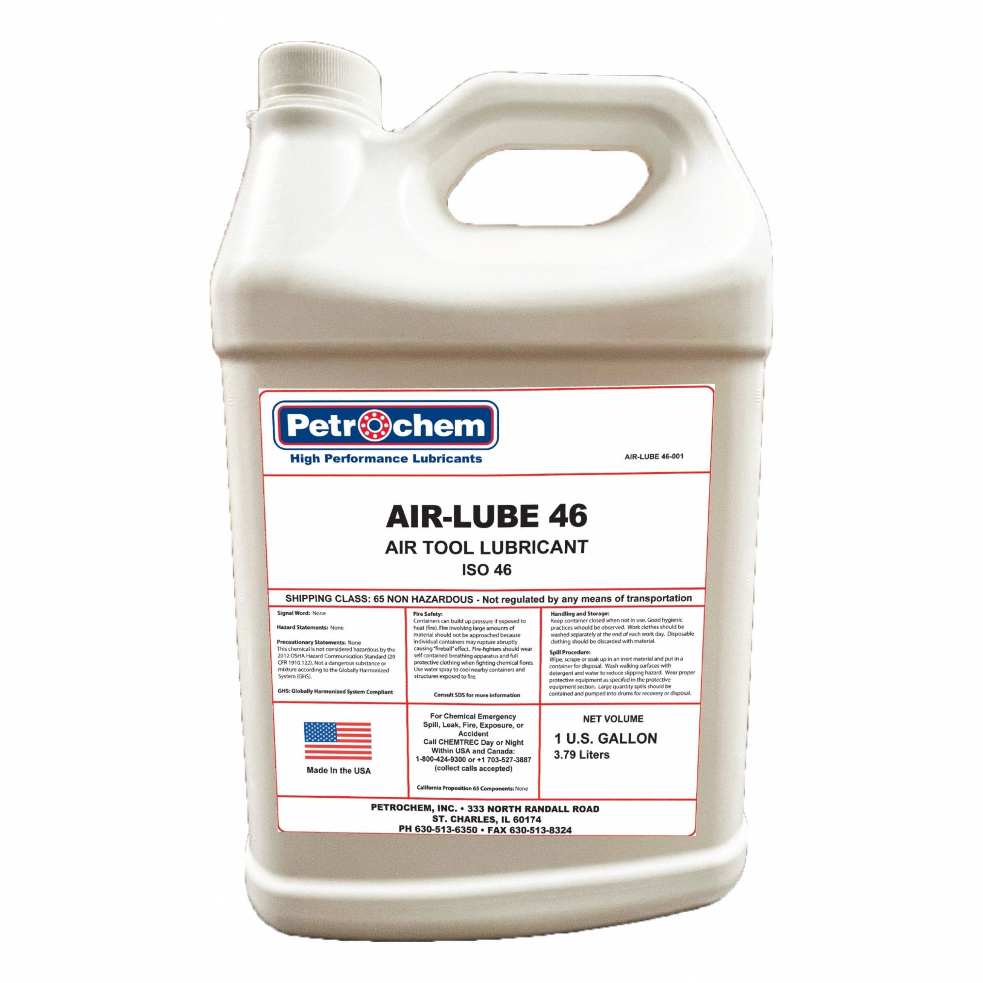 PETROCHEM, Mineral, 420°F Max. Op Temp., Air Tool Lubricant - 886GJ8 ...