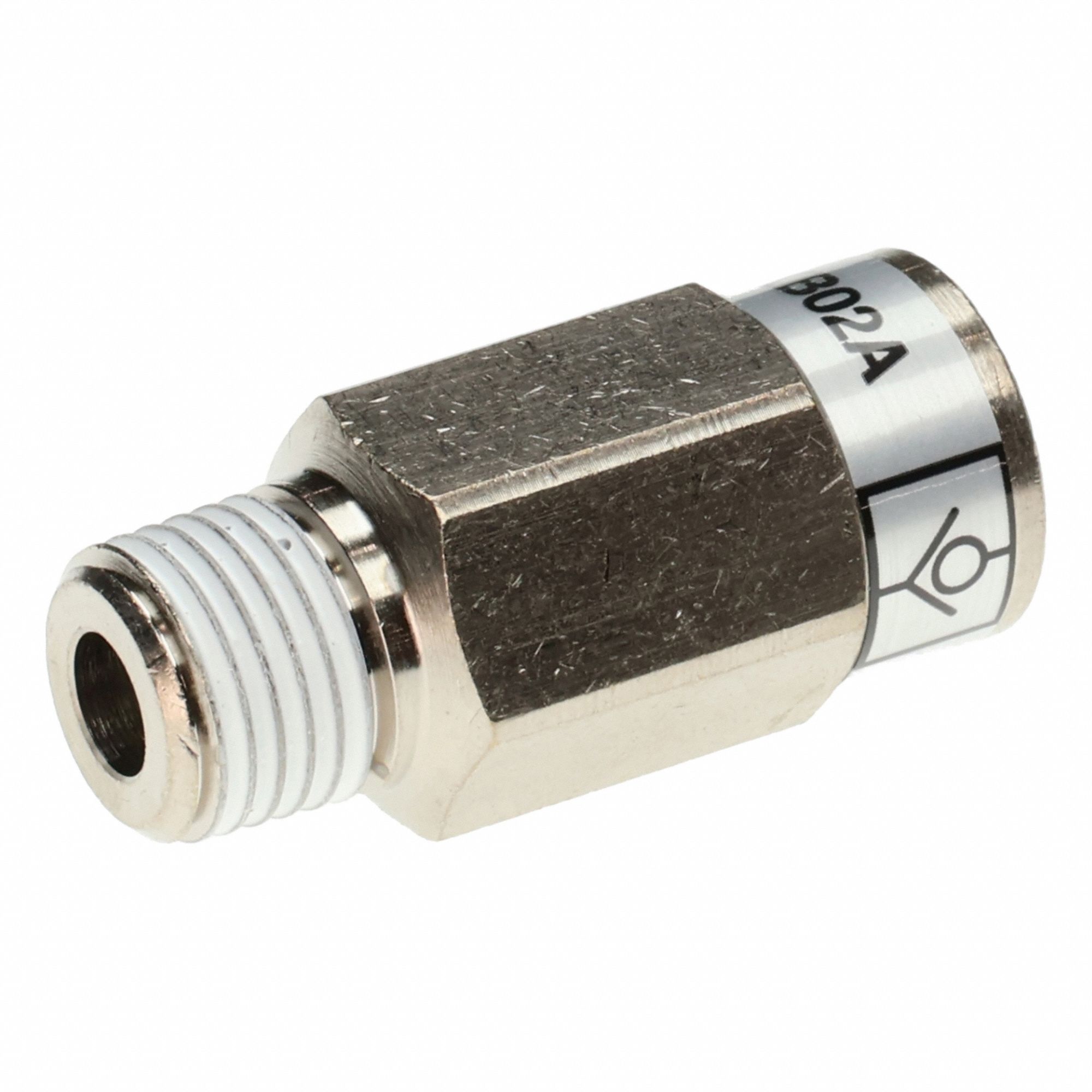 SMC, Bushing, 1/4 in NPT, Pneumatic Check Valve - 852K44|AKB02A-N02S ...