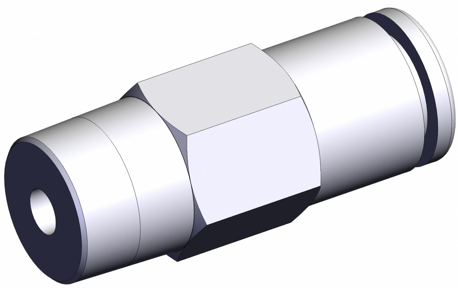 SMC, Male Connector, NBR, Aluminum Alloy (Valve)/PBT (Body)/Spacer (Brass), Pneumatic Check ...