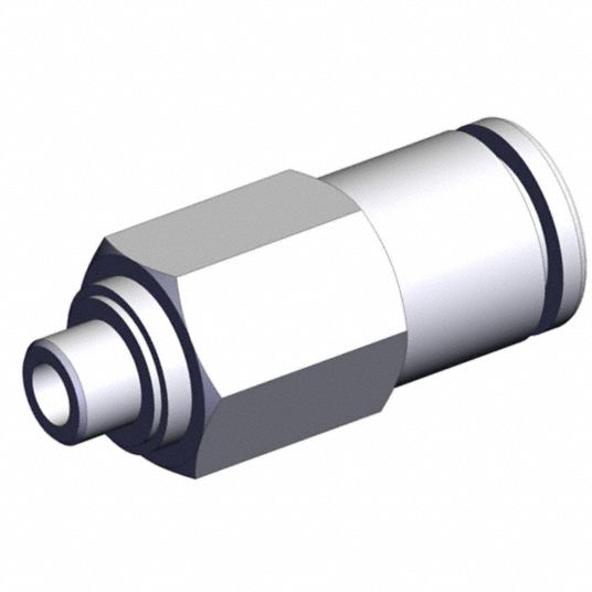 SMC, Male Connector, NBR, Aluminum Alloy (Valve)/PBT (Body)/Spacer (Brass), Pneumatic Check ...