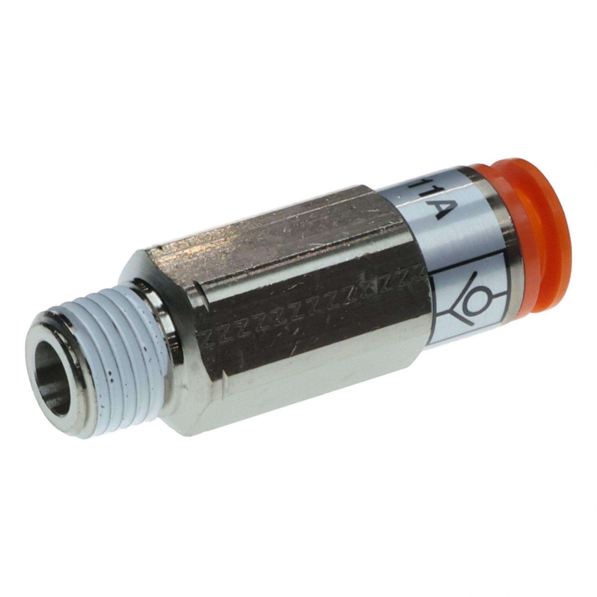 SMC, Male Connector, NBR, Aluminum Alloy (Valve)/PBT (Body)/Spacer (Brass), Pneumatic Check ...