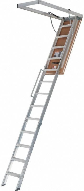 LOUISVILLE LADDER, Aluminum, Gas Piston, Attic Ladder - 824Y64|AL2240LG ...