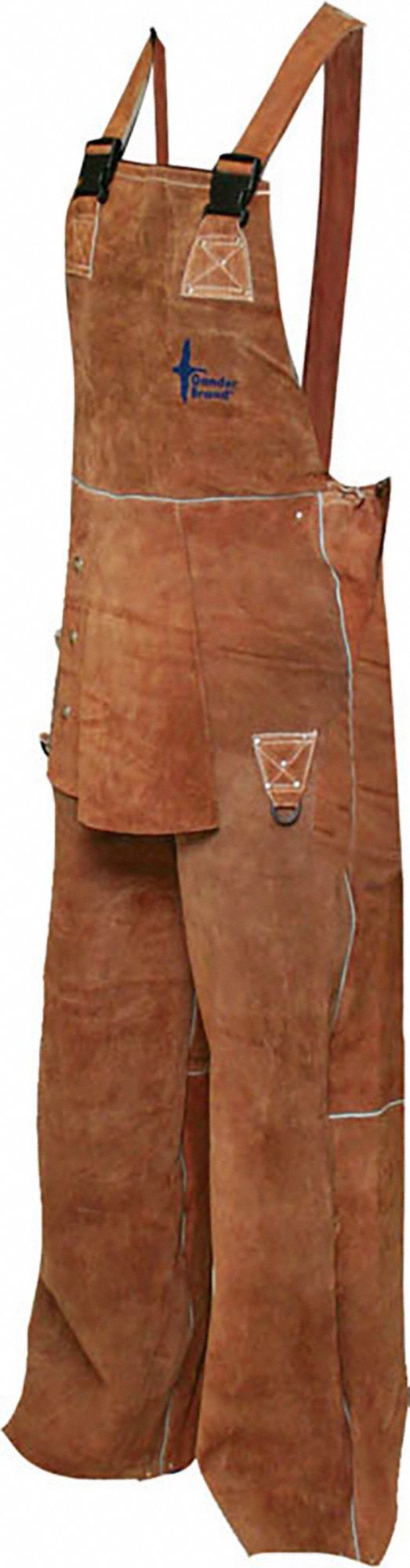BOB DALE WELDING OVERALLS,SZ XL,BROWN,LEATHER - Welding Chaps, Pants ...
