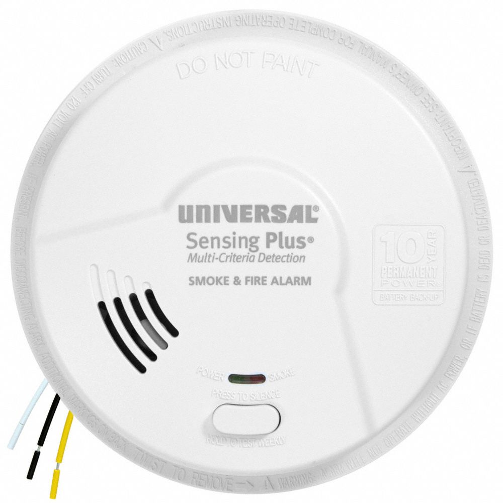 UNIVERSAL SECURITY INSTRUMENTS, Smoke, Hardwired, Smoke and Fire Alarm ...
