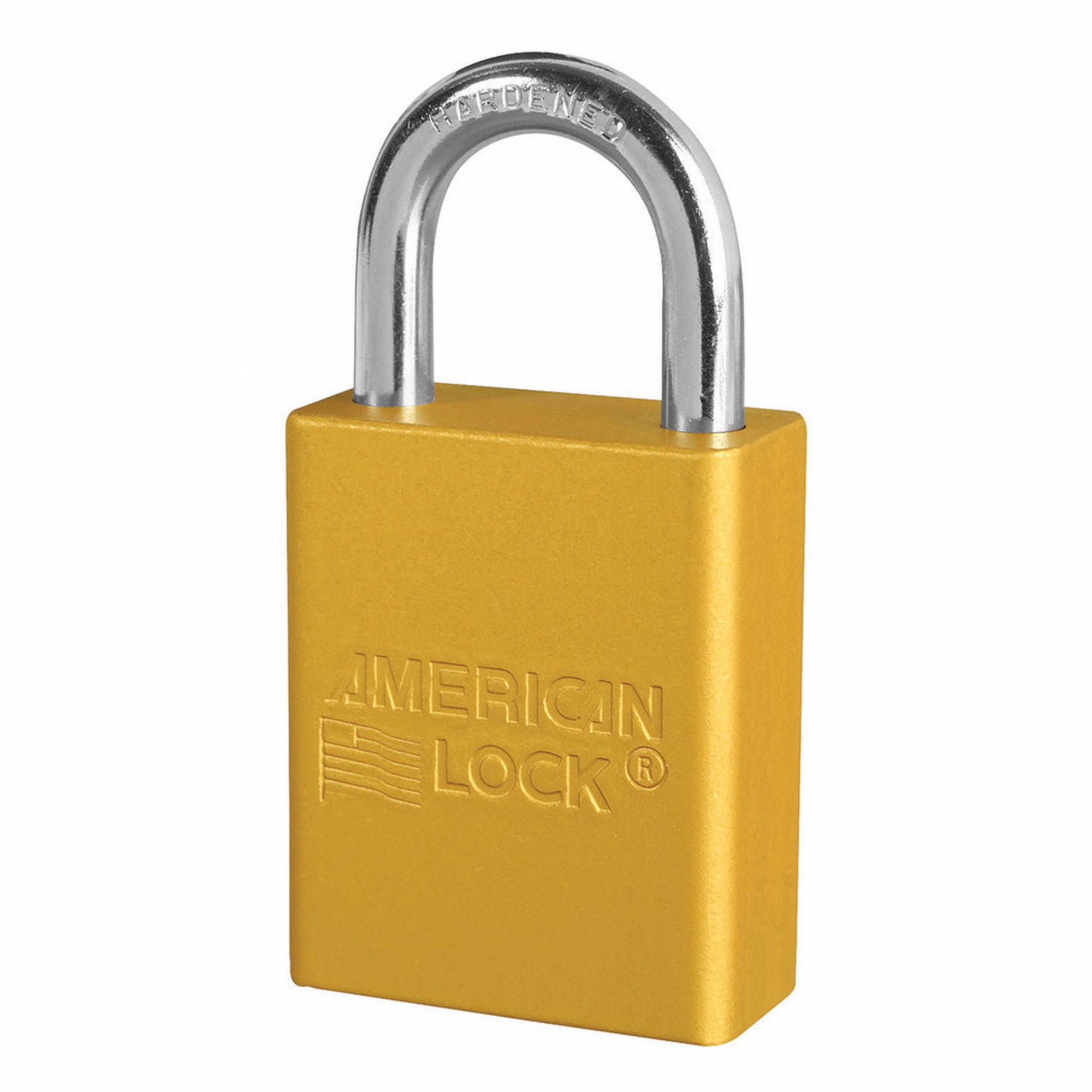 AMERICAN LOCK LOCKOUT PADLOCK, SAFETY LOCK-OUT, YELLOW - 5532 ...