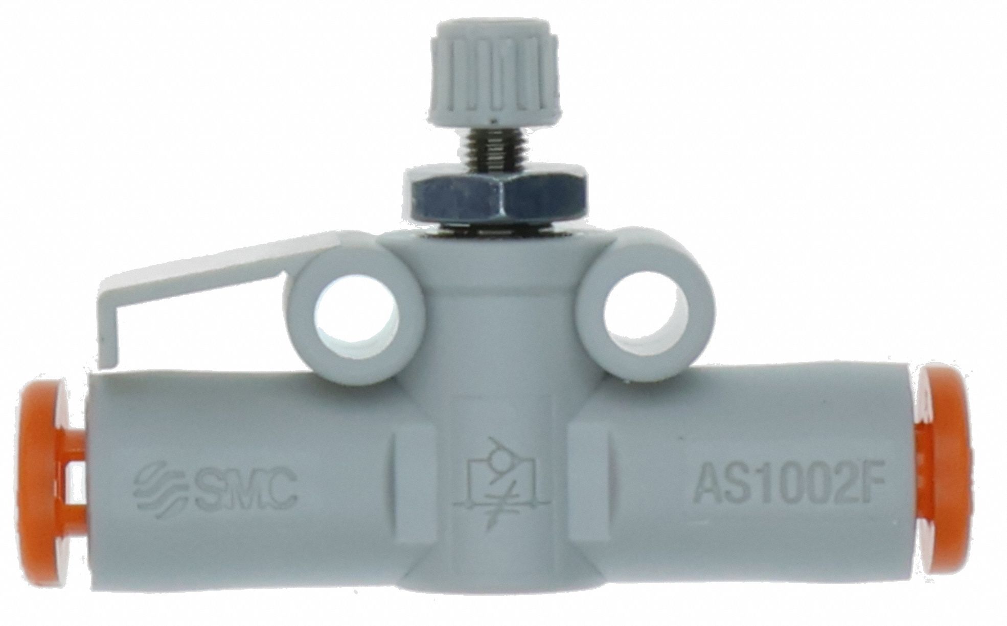 SMC, In-Line Fitting, Knob, Speed Controller - 852K99|AS1002F-01A - Grainger