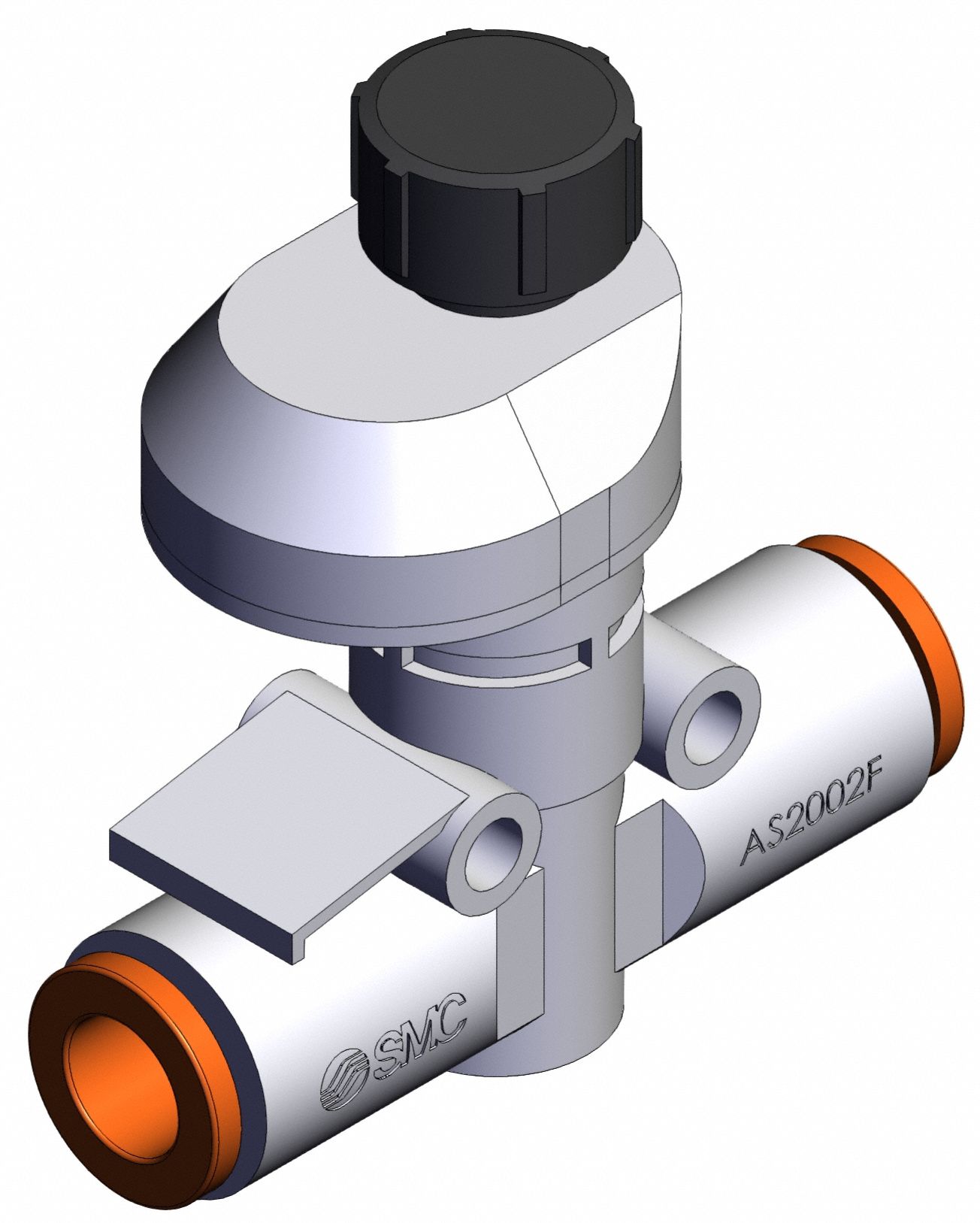 SMC, In-Line Fitting, Screw, Speed Controller - 852KD3|AS2002FS-07 - Grainger
