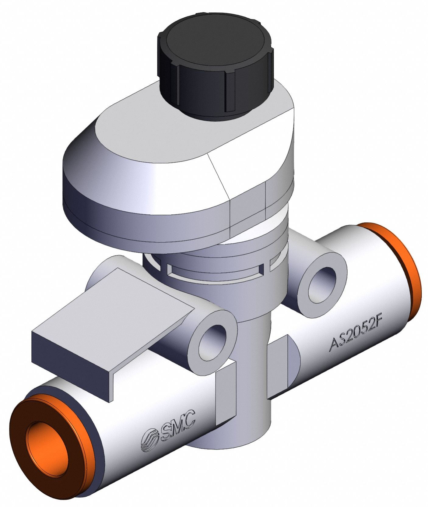SMC, In-Line Fitting, Screw, Speed Controller - 852KE1|AS2052FS-07 - Grainger