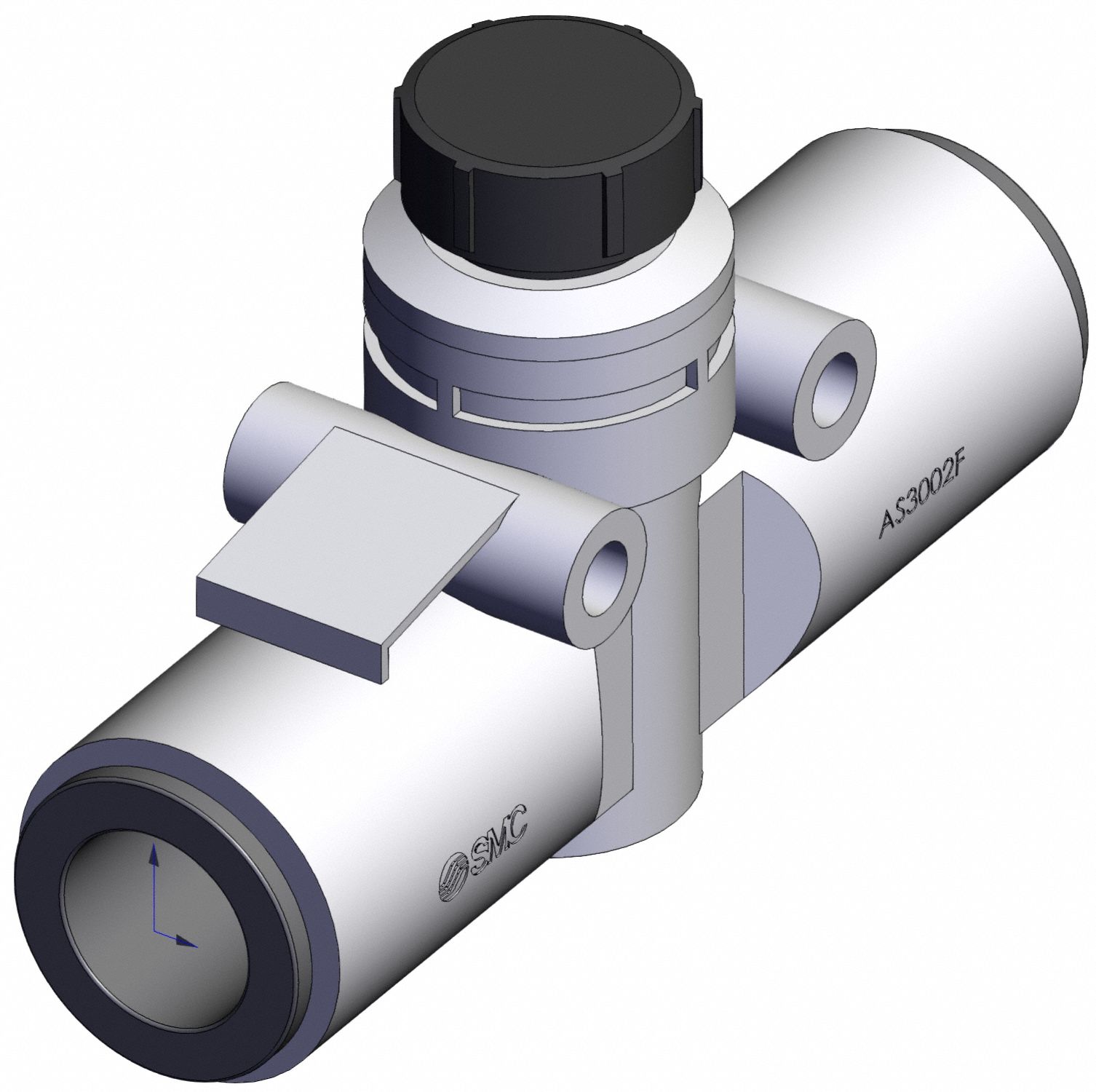 SMC, In-Line Fitting, Knob, Speed Controller - 852KF0|AS3002F-12A - Grainger