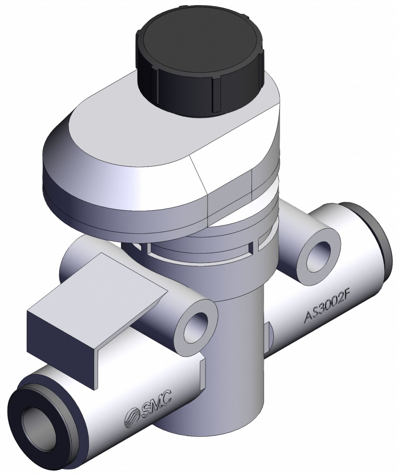 SMC, In-Line Fitting, Screw, Speed Controller - 852KF1|AS3002FS-06 - Grainger