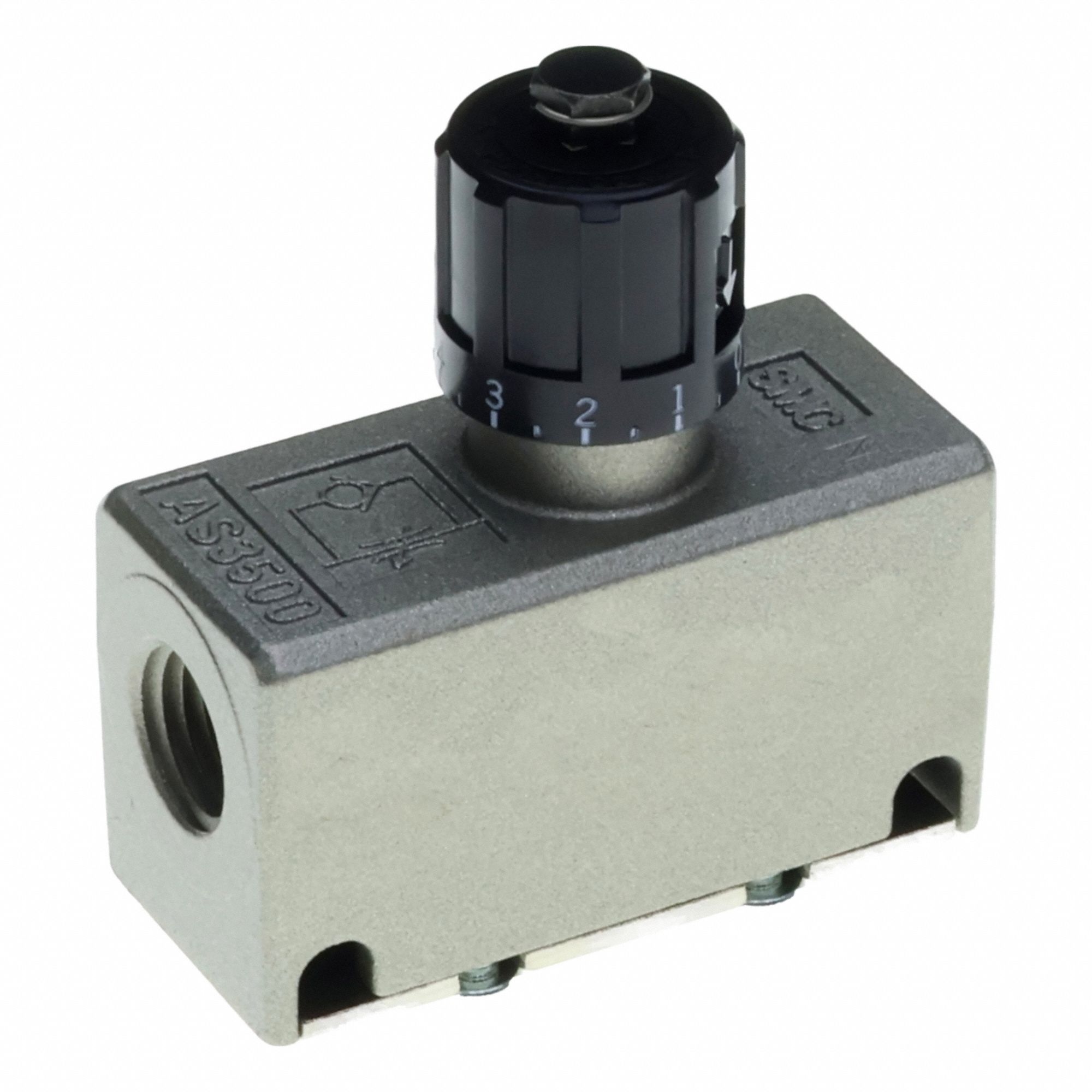 SMC, In-Line Fitting, 1/4 in Valve Body Size, Speed Controller - 852KF8|AS3500-N02 - Grainger