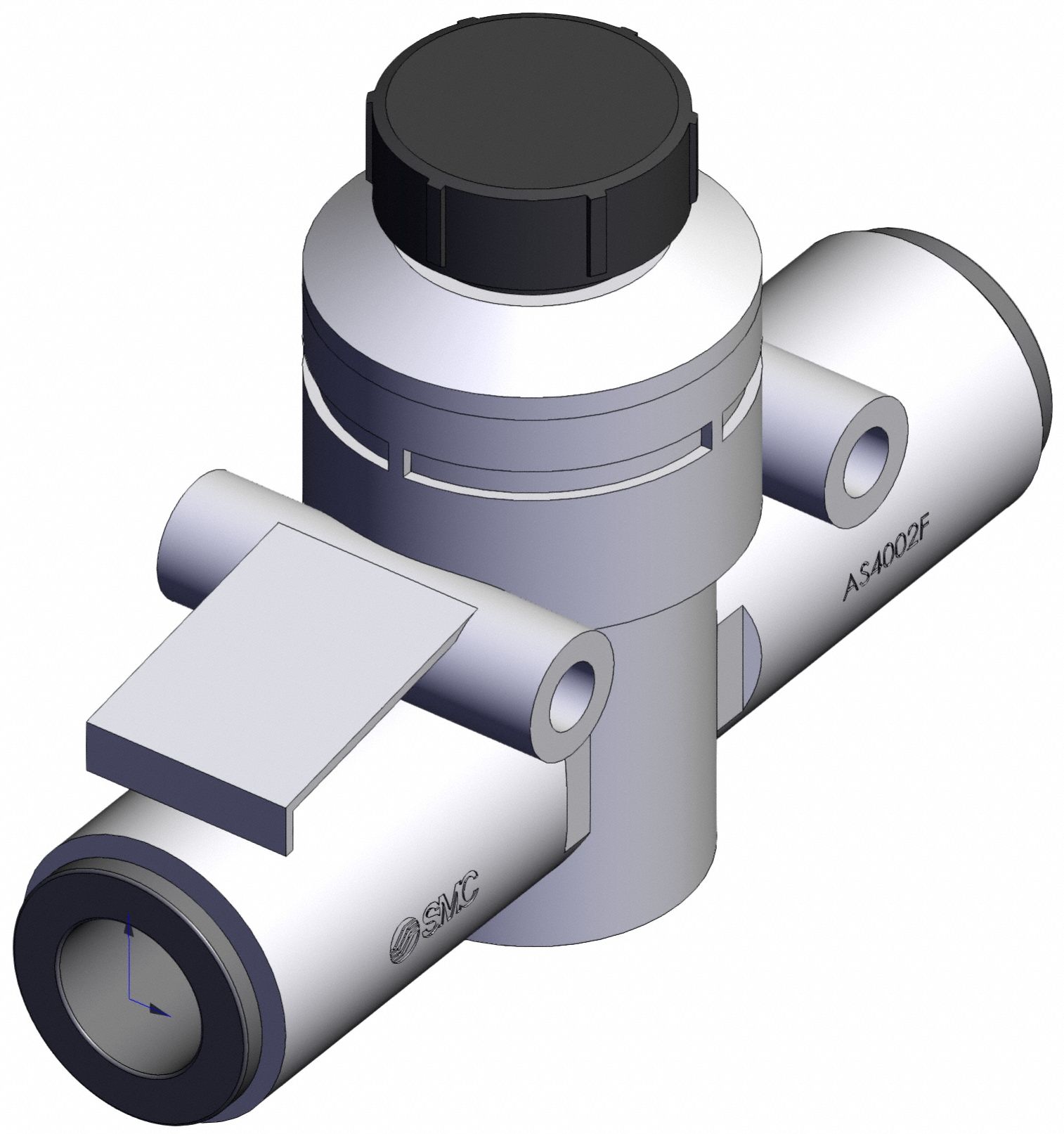 SMC, In-Line Fitting, Knob, Speed Controller - 852KG7|AS4002F-10A - Grainger