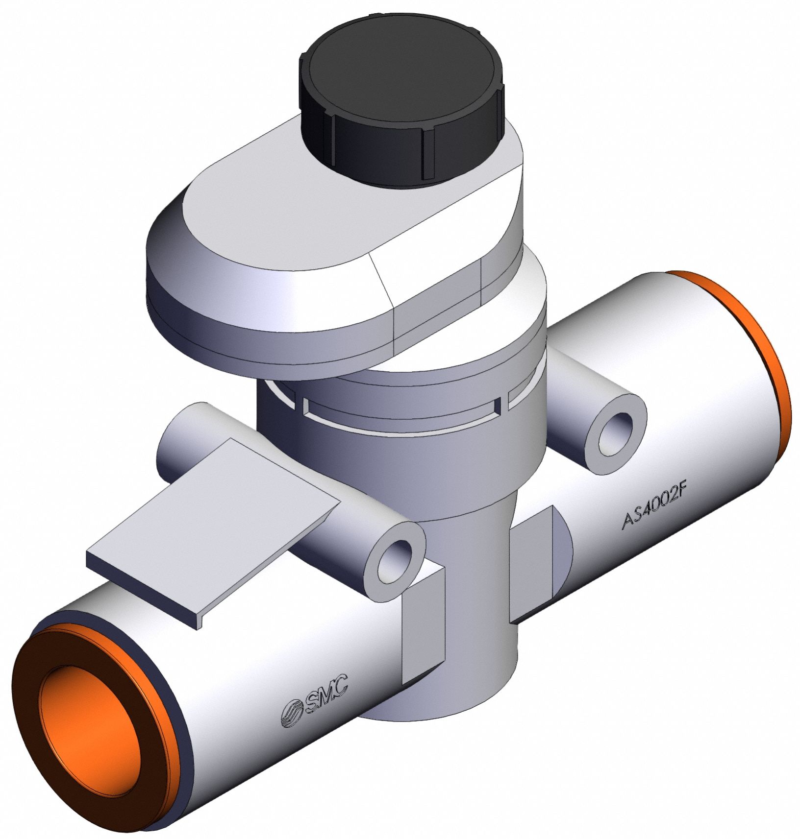 SMC, In-Line Fitting, 1/2 in Valve Body Size, Speed Controller - 852KH1|AS4002FS-13 - Grainger