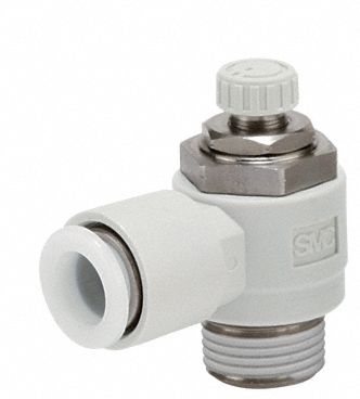 SMC, Elbow Fitting, Screw, Speed Control Valve - 4DGY1|AS2211FG-N01-07S - Grainger