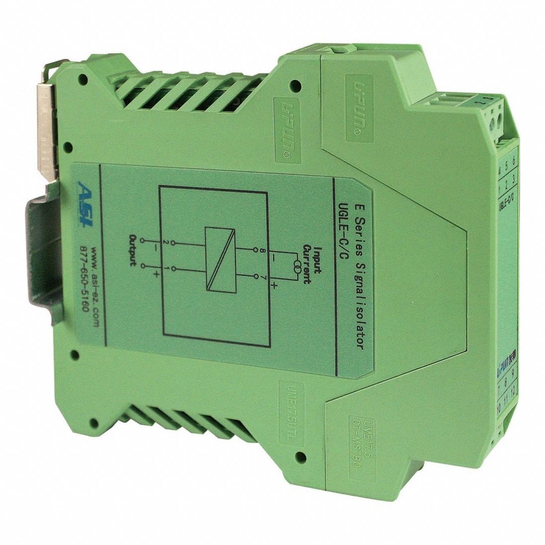 UPUN, DIN Rail Mounting, 0.69 in Overall Dp, Isolator - 808CJ3 ...