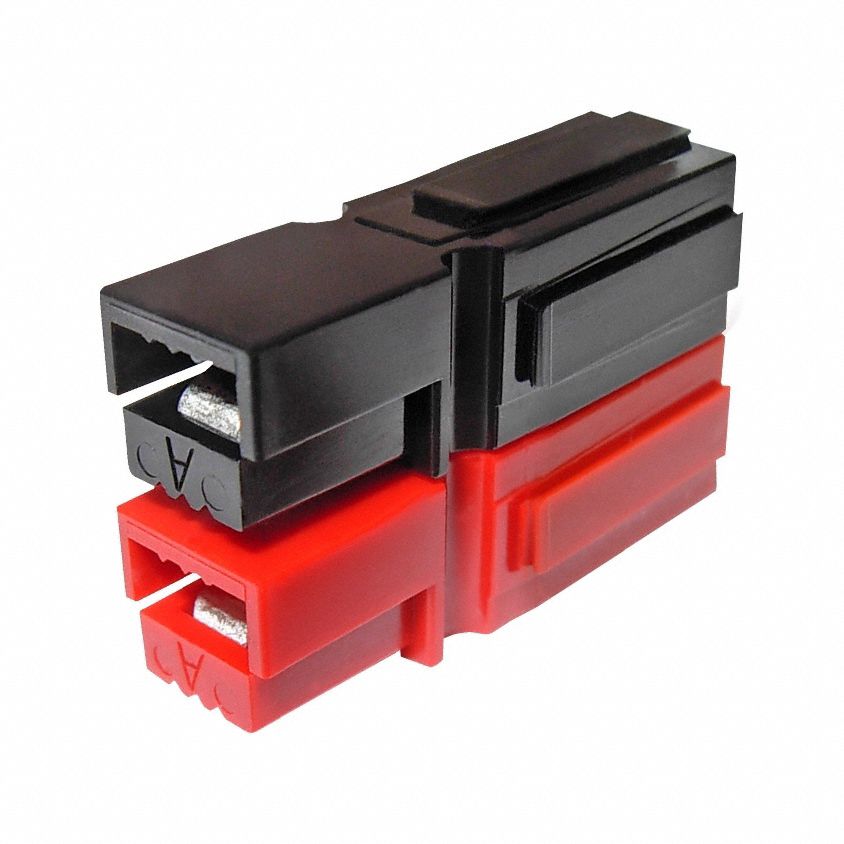 ANDERSON POWER PRODUCTS, Black/Red, Finger-Proof, Two Row 2x1 Finger ...