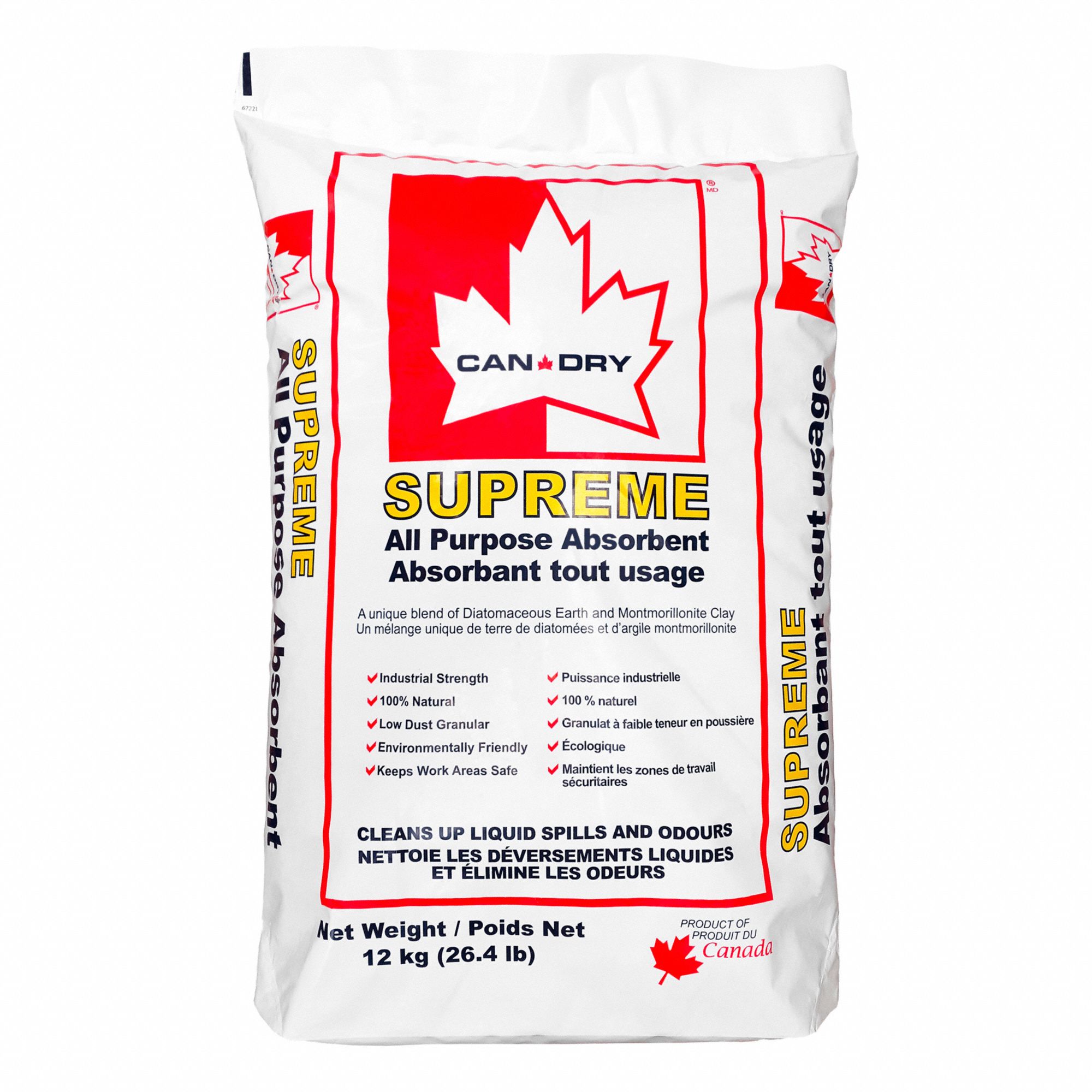 CAN DRY SUPREME INDUSTRIAL ABSORBENT, ALL PURPOSE, TAN/GREY, BAG 12 KG ...
