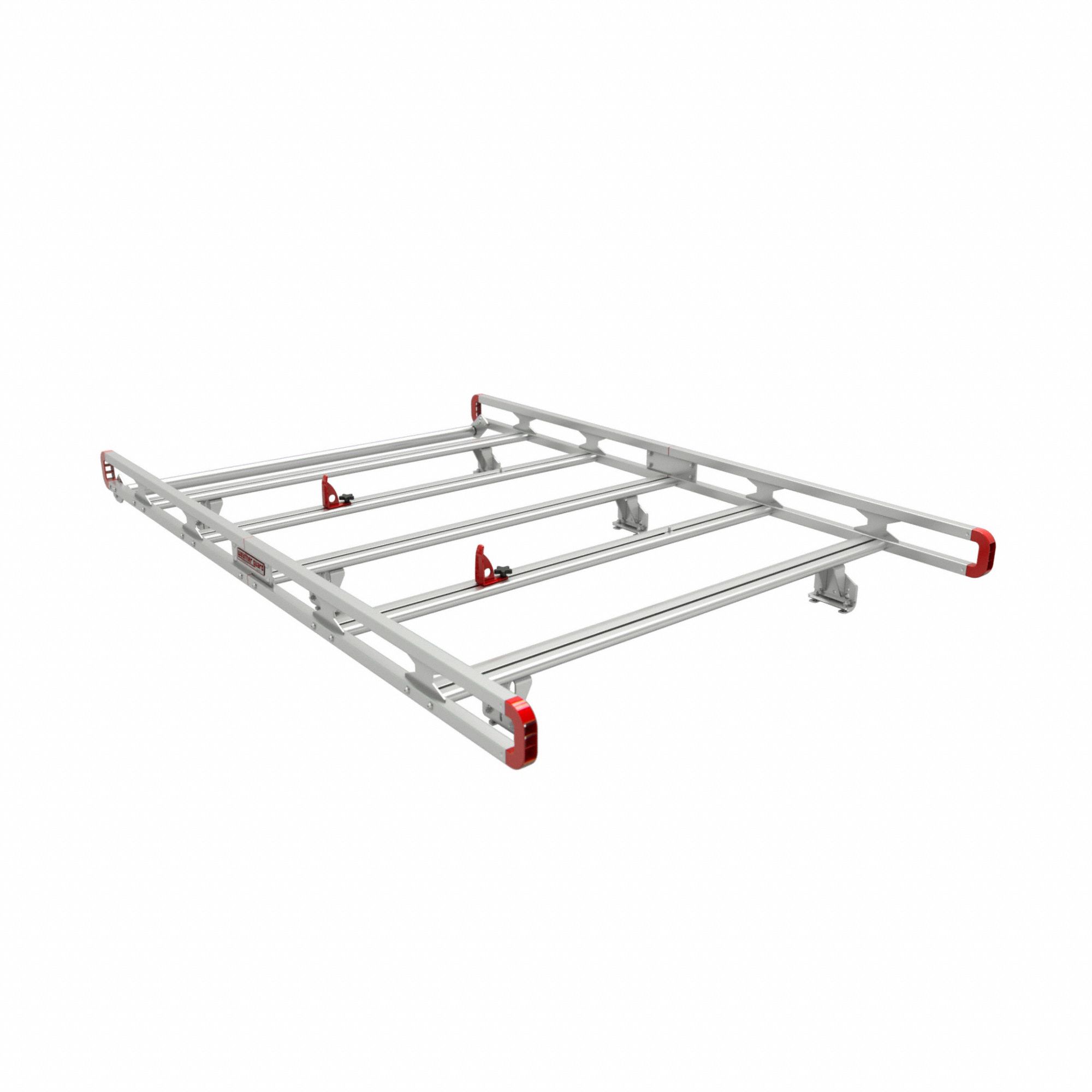 WEATHER GUARD, Aluminum, 10 1/4 in Overall Ht, Van Ladder Rack - 817M28 ...