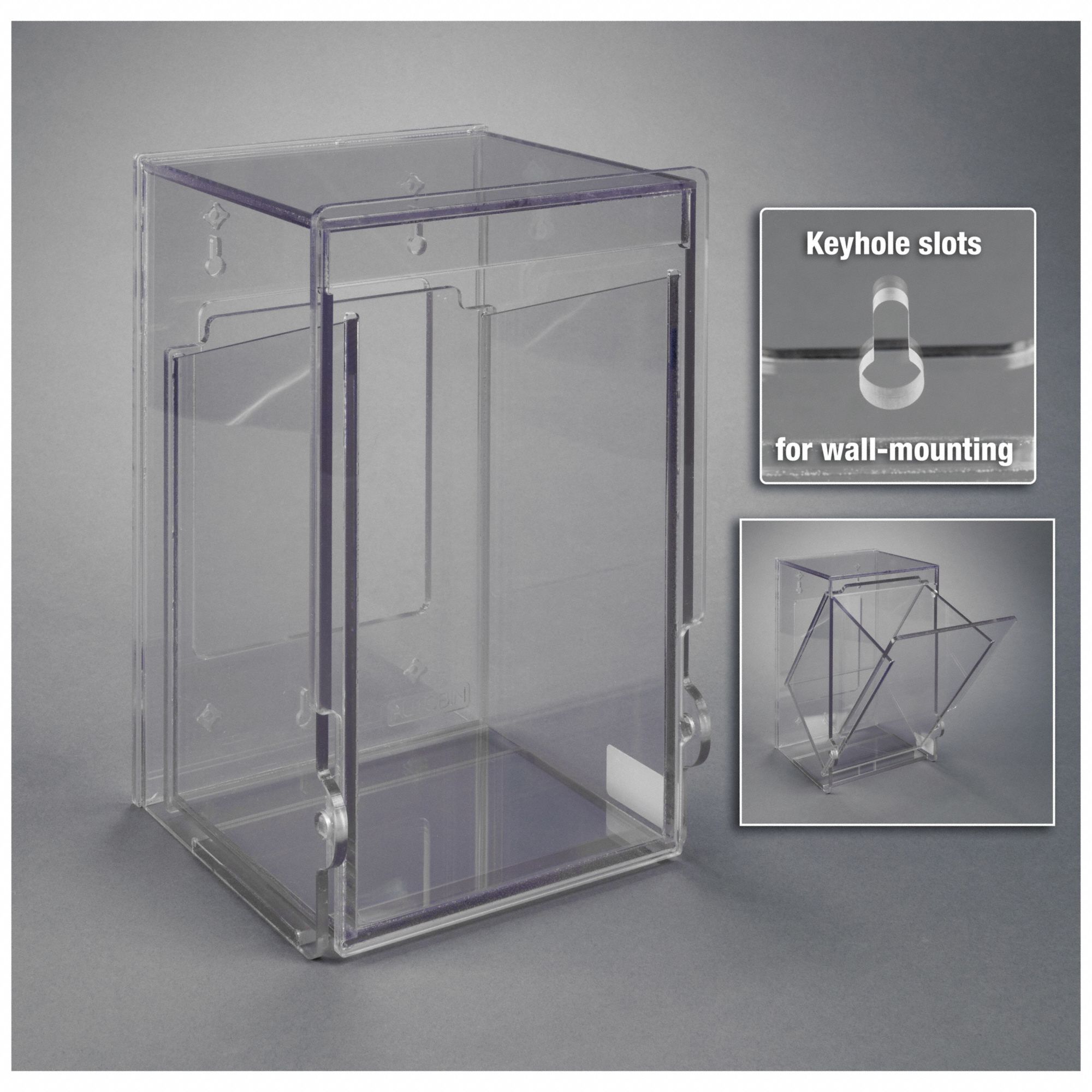 8 in Overall Wd, 7 in Overall Ht, Gravity Close Bin - 798L13|AUTOBIN-W ...